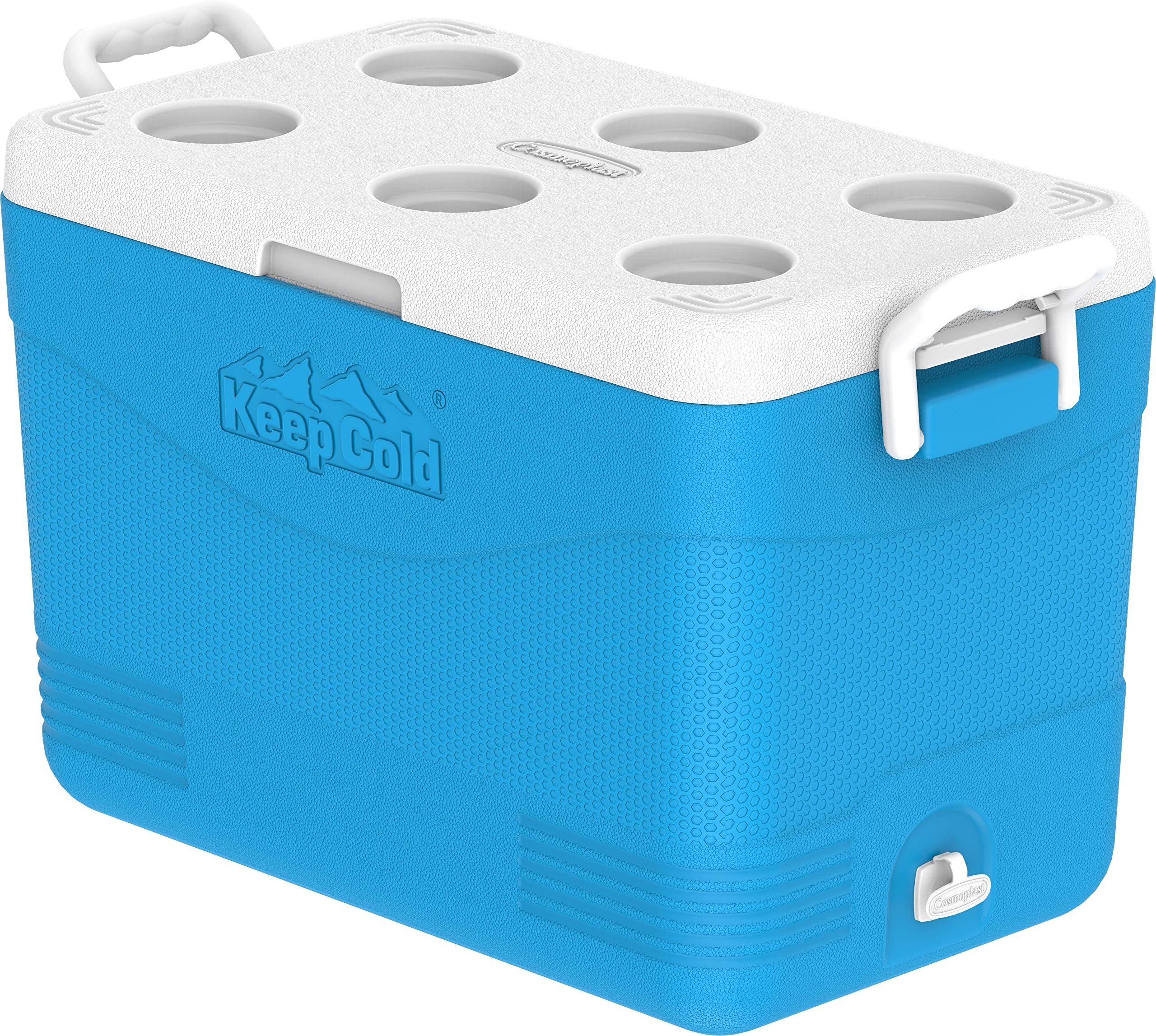 Cosmoplast Keep Cold Plastic Picnic Icebox 46 Liter - Blue: Buy Online ...