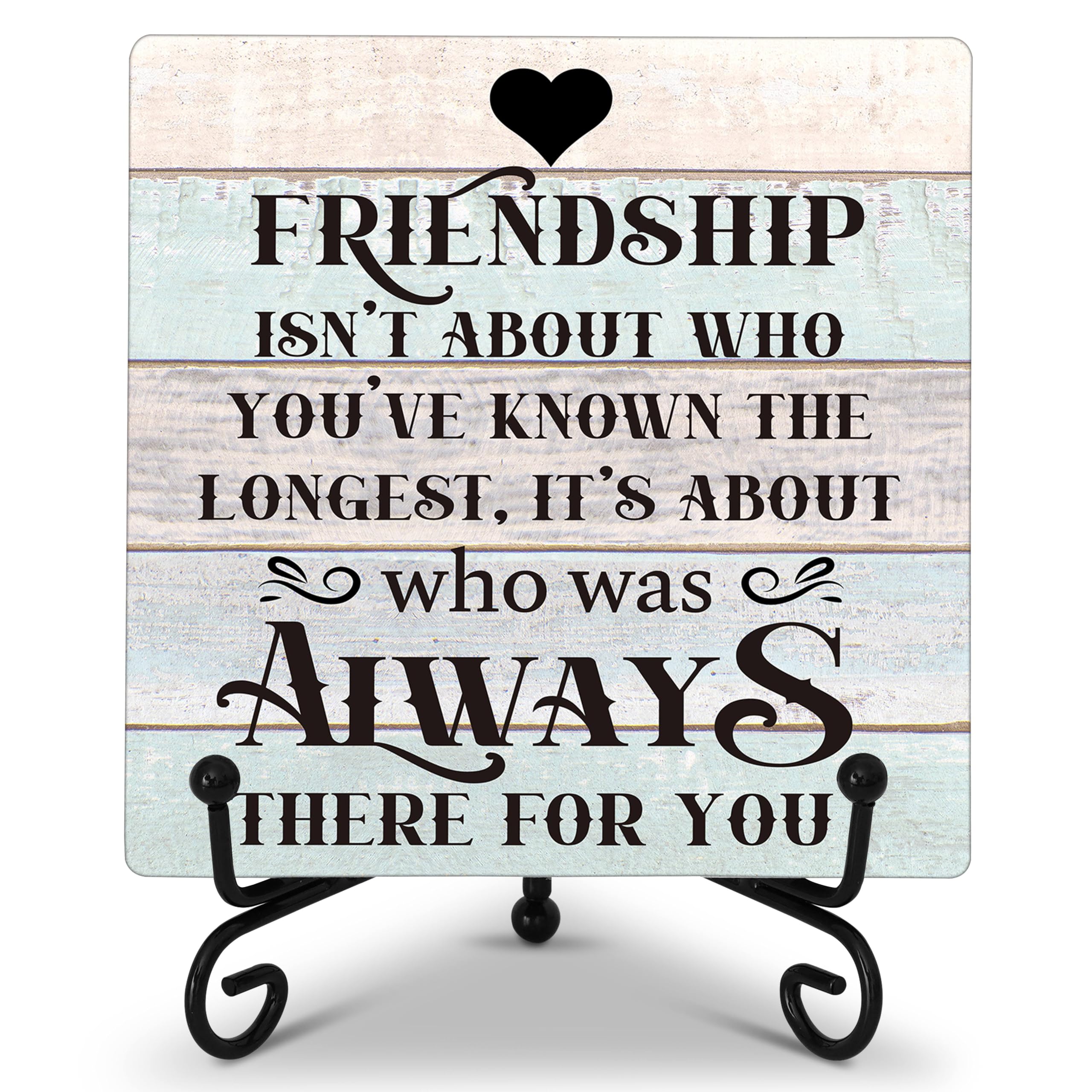 Amazon.com: Friendship Quote Desk Sign, Friendship Isn't About Who You ...