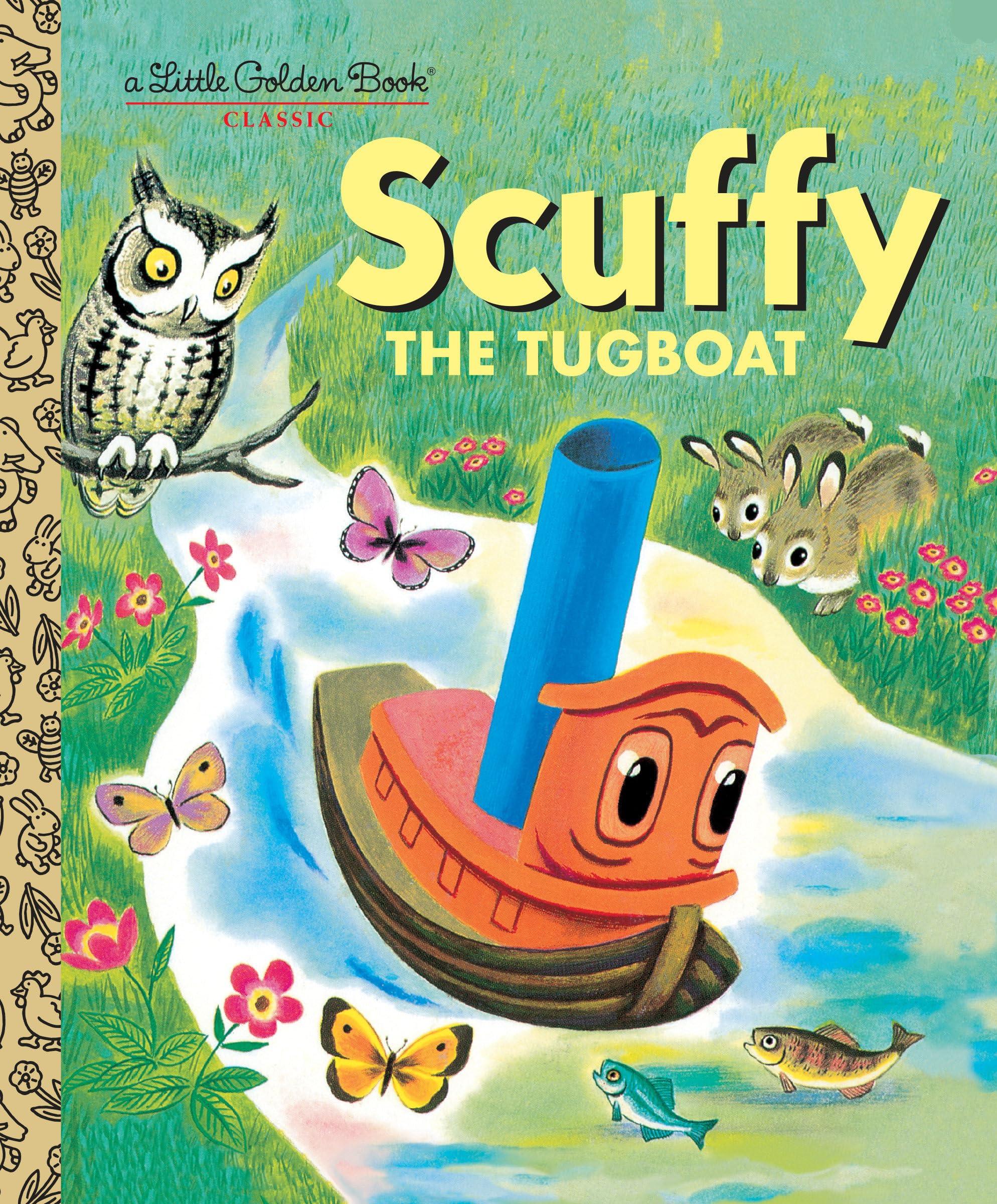 Scuffy the Tugboat: And His Adventures Down the River (Little Golden ...
