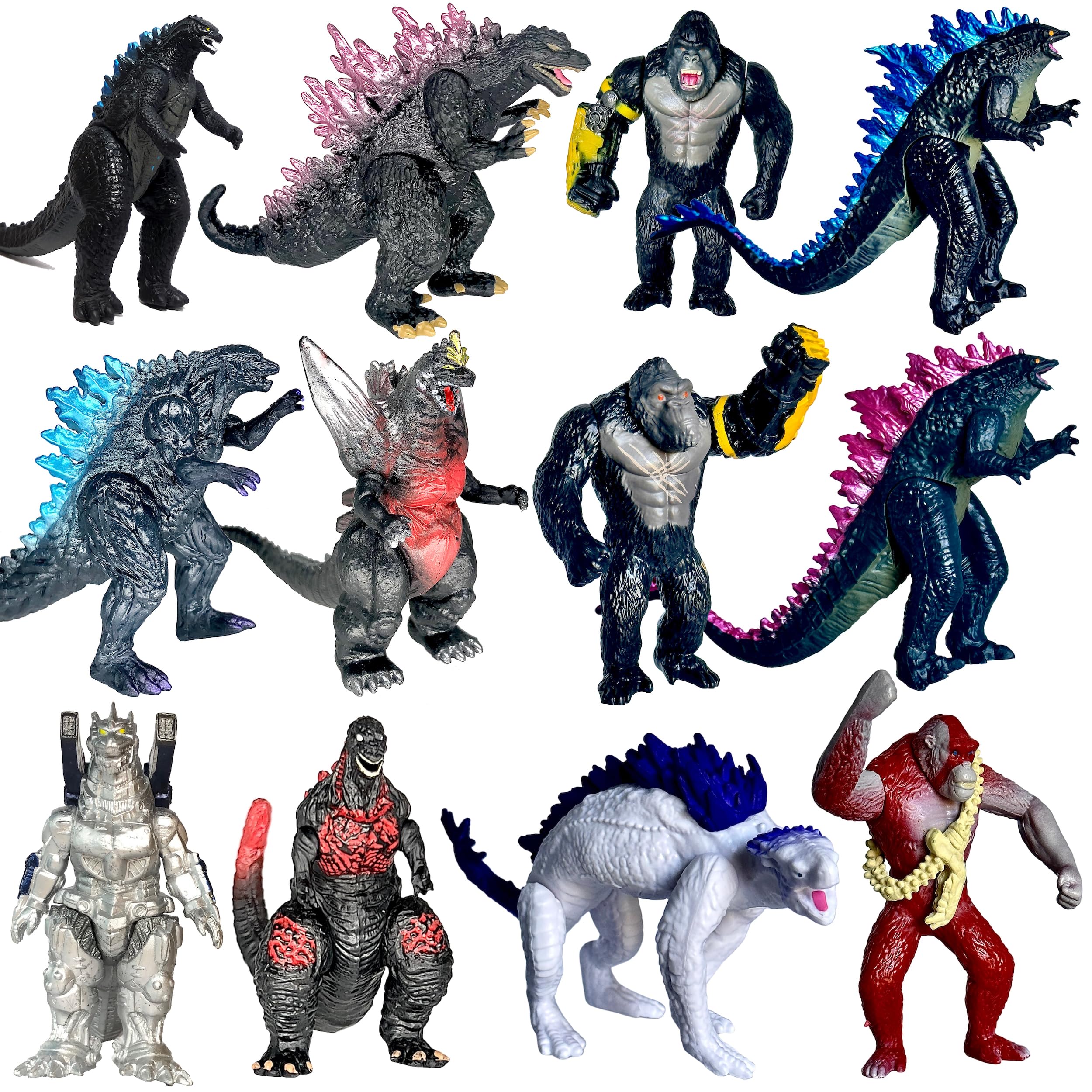 Buy TwCare Set of 12 Godzilla x Kong: The New Empire, Dinosaur Dragon ...