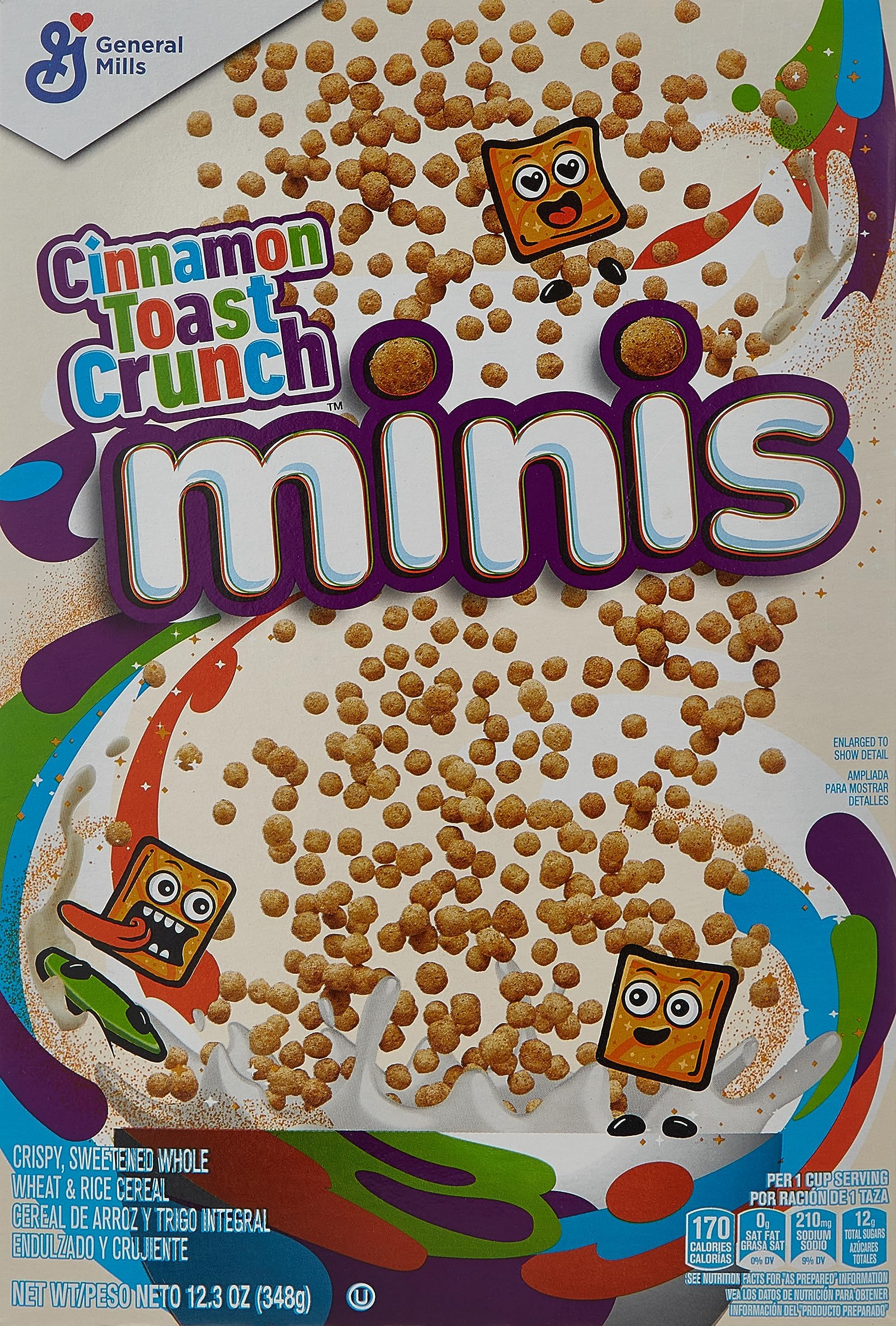 Amazon.com: Cinnamon Toast Crunch Minis Breakfast Cereal, 12.3 OZ