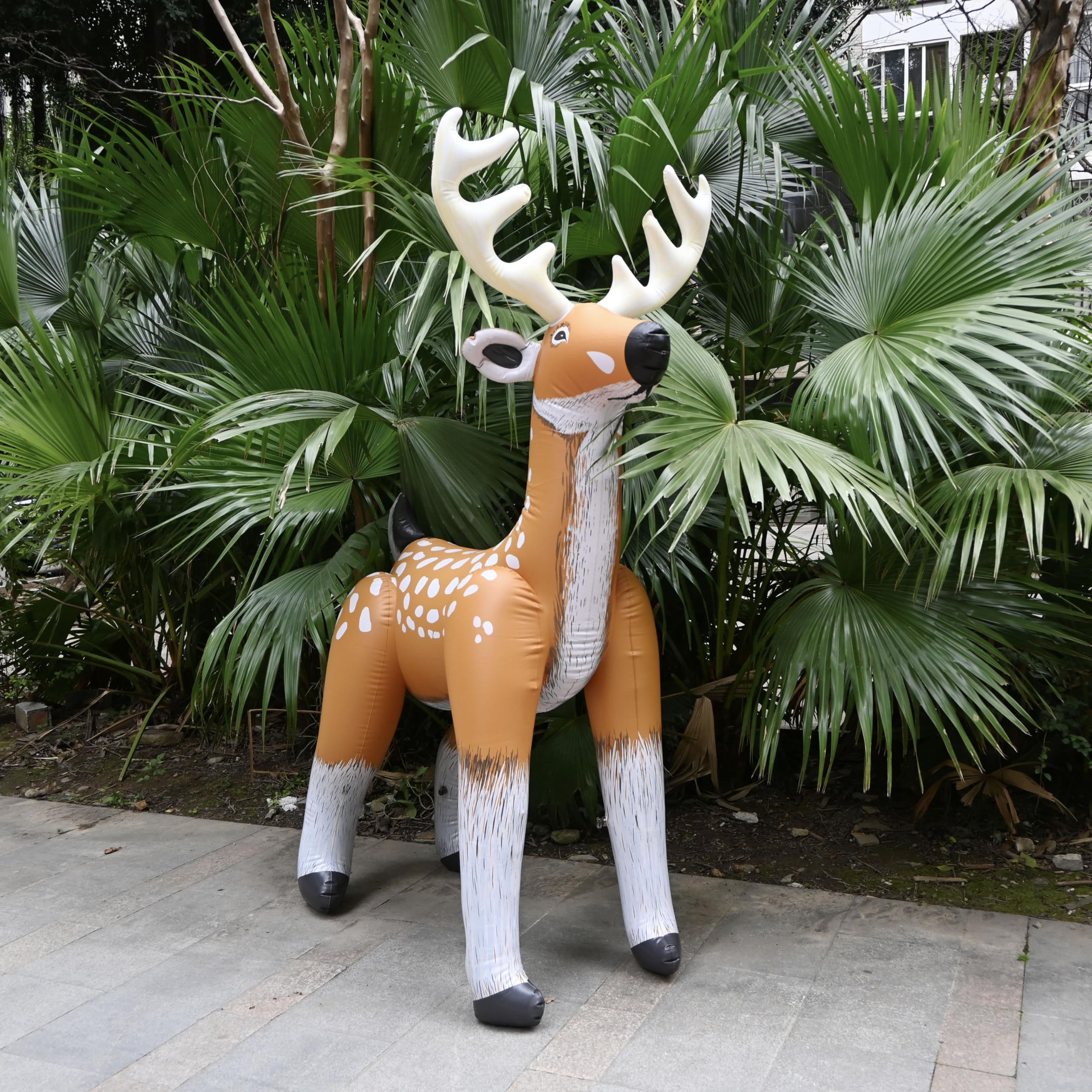 Snapklik.com : Jet Creations Inflatable Standing Deer Reindeer ...
