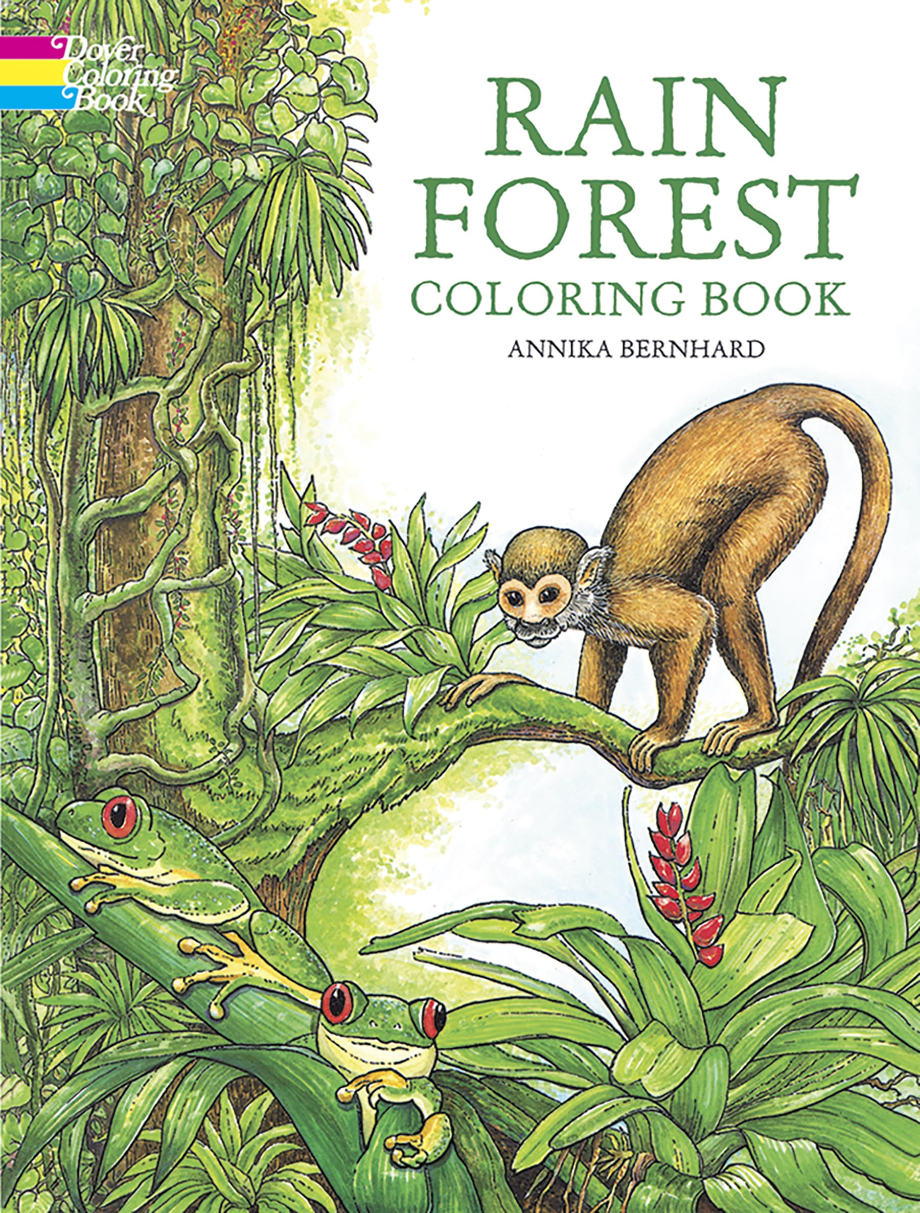 Rain Forest Coloring Book: Annika Bernhard: 9780486401126: Amazon.com ...