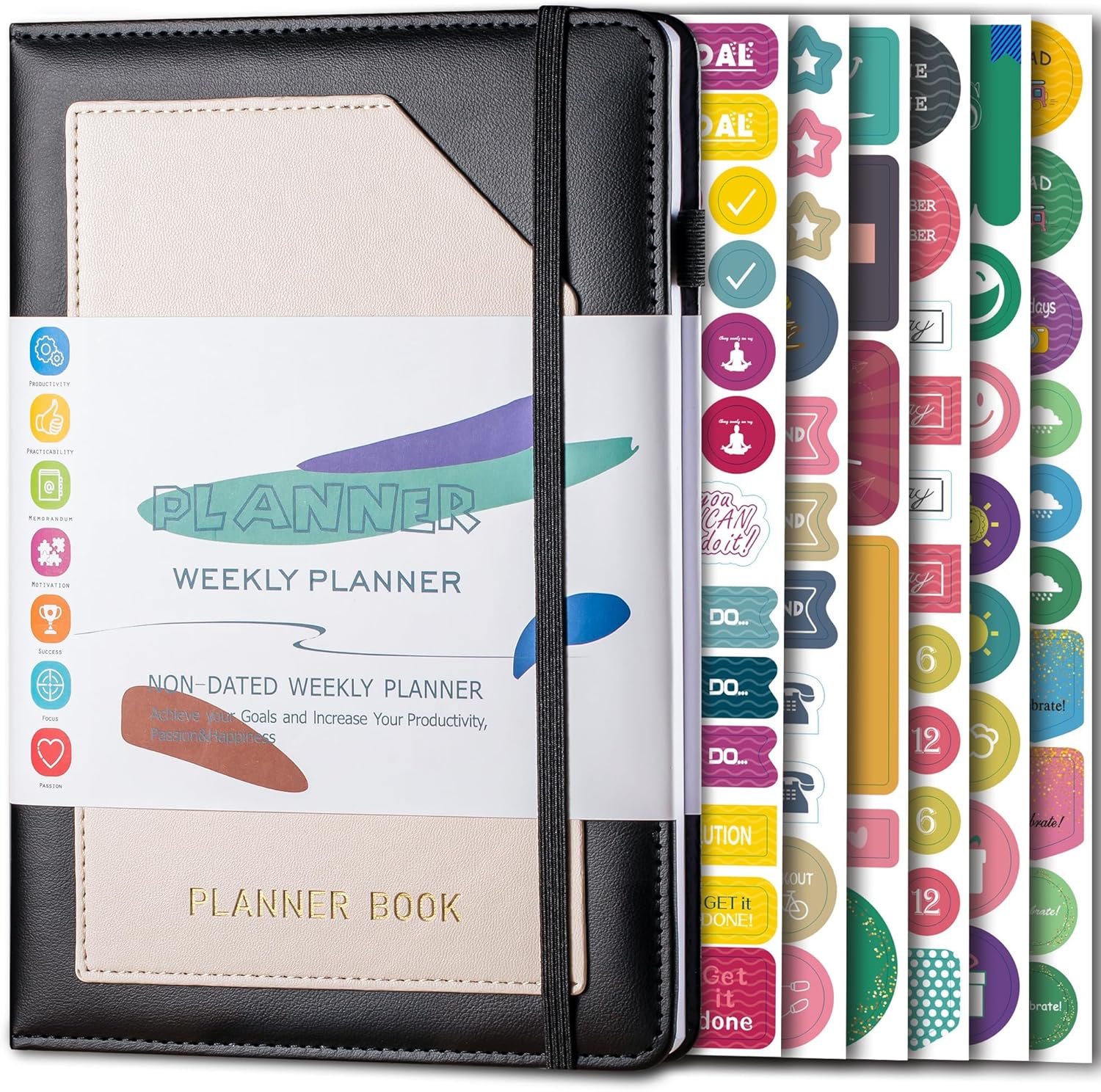 Amazon.com : SZXIAOLONG 2025 Planner | Undated Daily Planner with ...