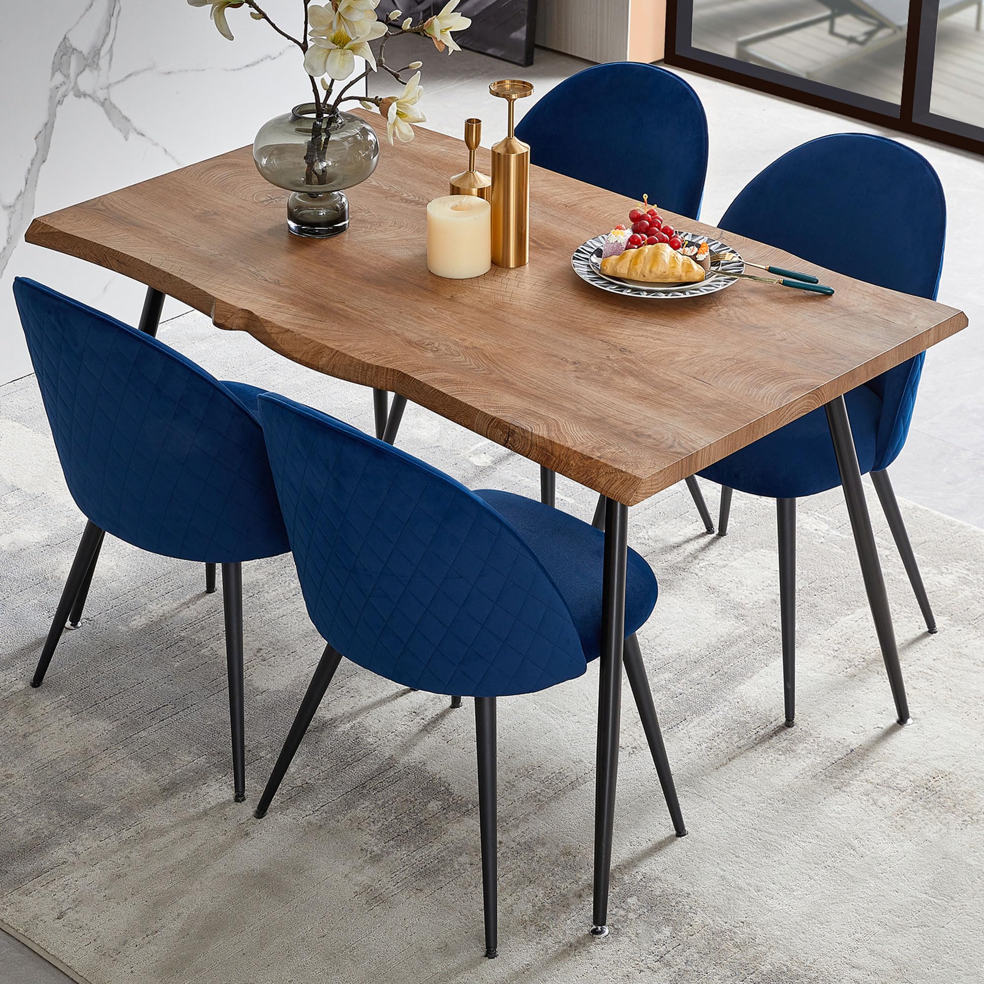 Amazon.com - Homedot Dining Table Set for 4,Stylish Table with Strong ...