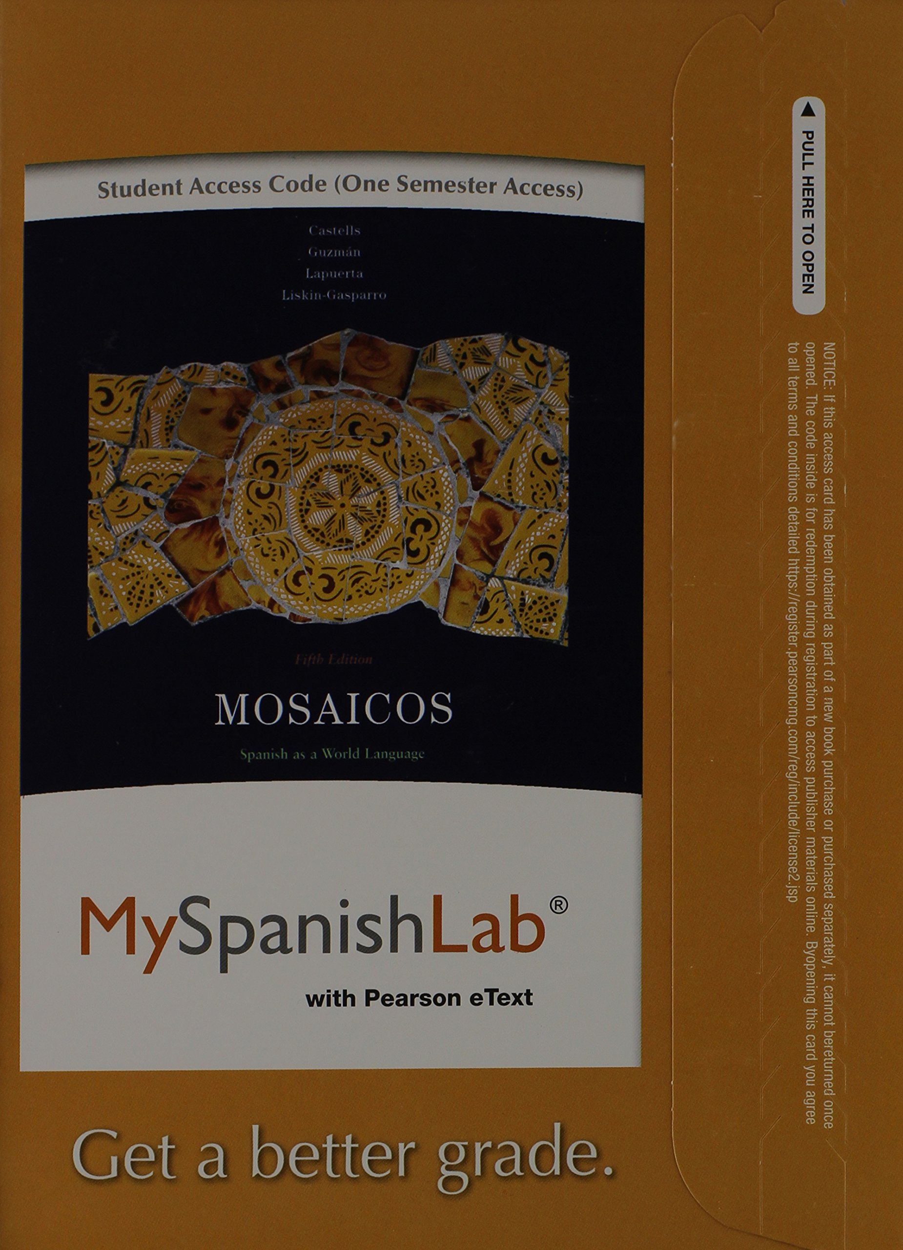 Amazon.com: Mosaicos MySpanishLab Access Code: Spanish As a World ...