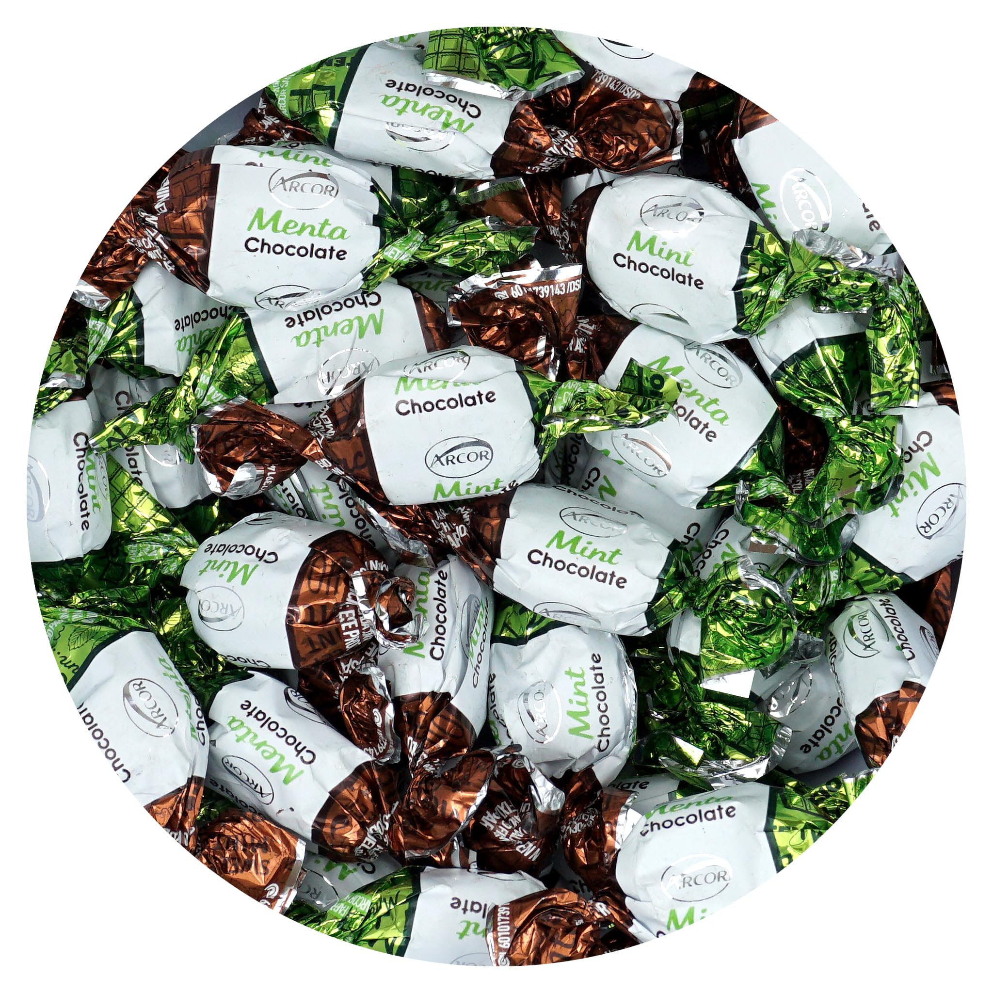 Amazon.com : Chocolate Filled Mints, 1 Pound Bulk Candy (Approx. 75 pcs ...