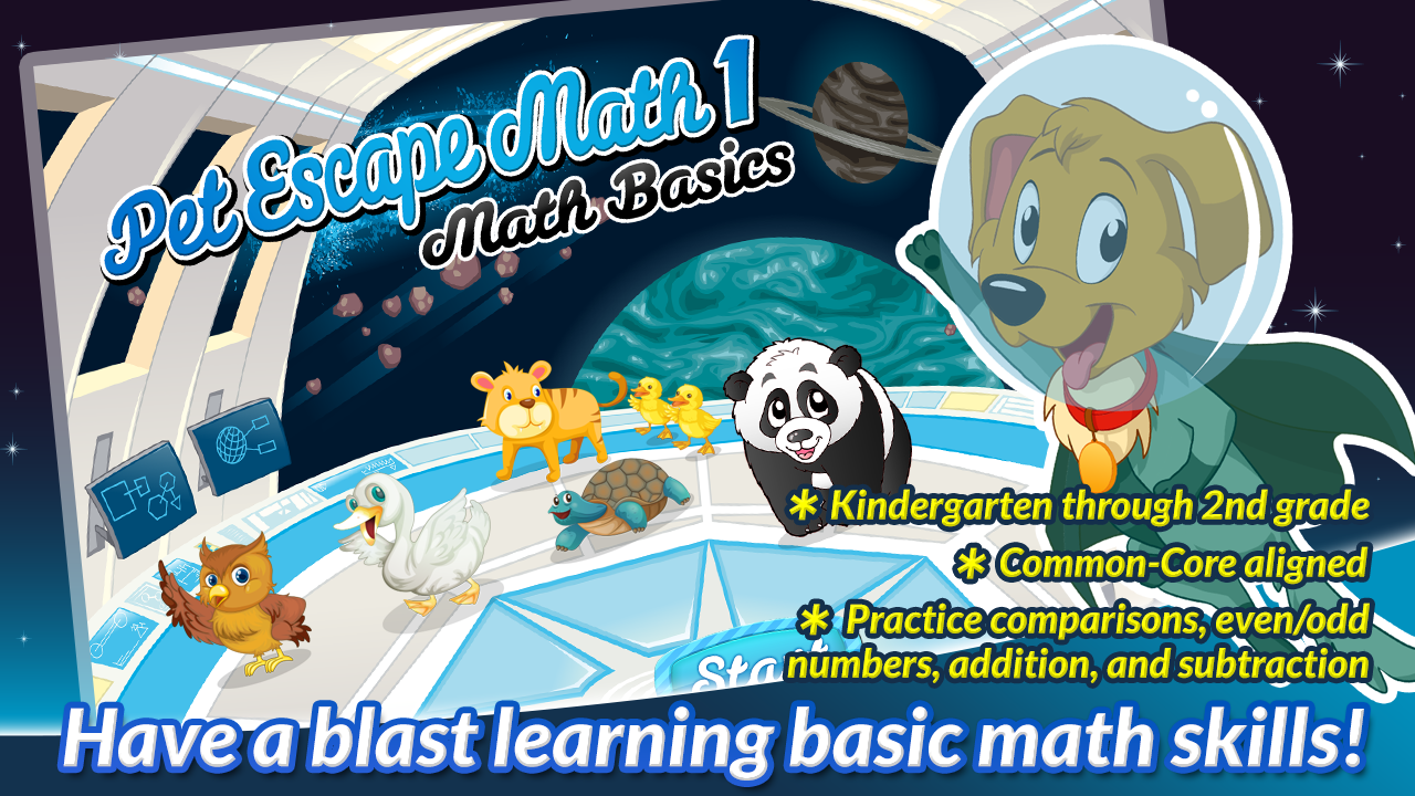Pet Escape Math 1 - Math Basics for Kindergarten to 2nd Grade - App on ...