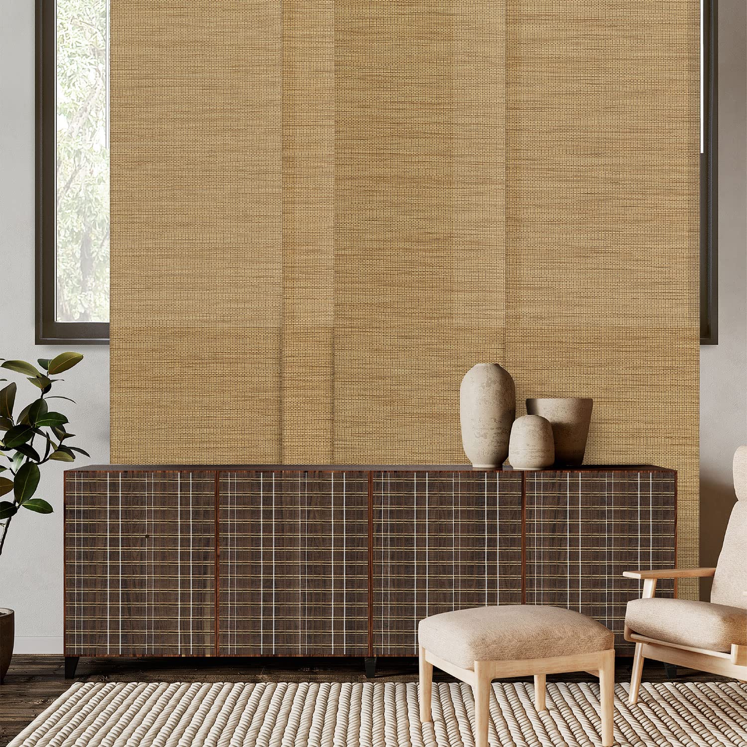 Amazon.com - GoDear Design Deluxe Adjustable Sliding Panel Track Blind ...