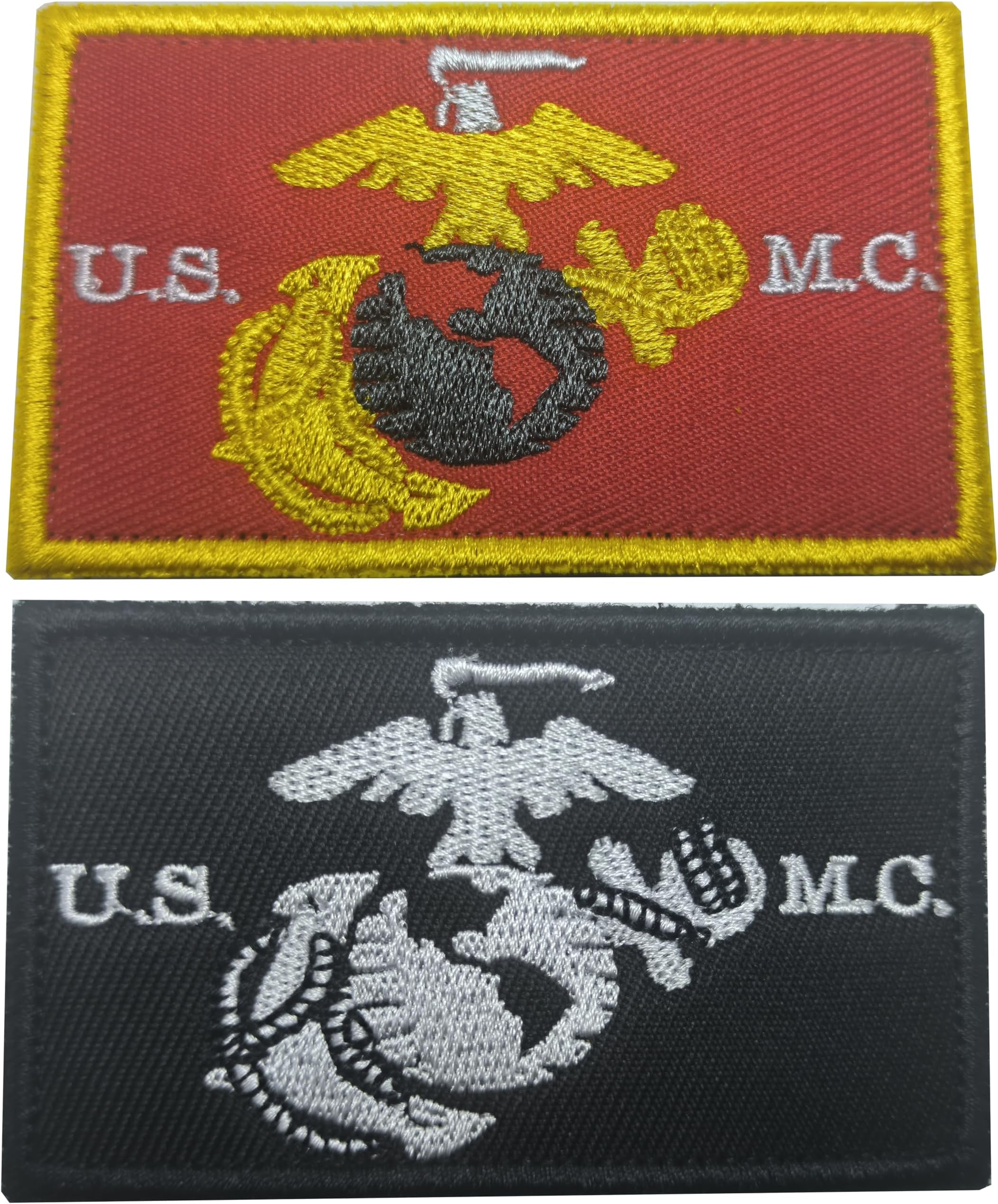 Amazon.com: FFILL 2 Pack US Marine Corps Flag Patch Army Force Flags ...