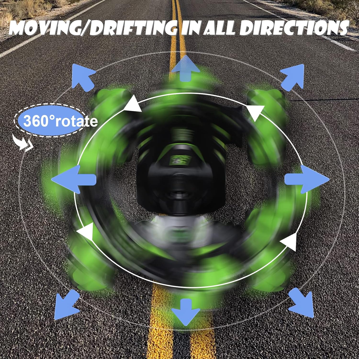 RANFEN Auto de acrobacias RC con detección de gestos control remoto de ...