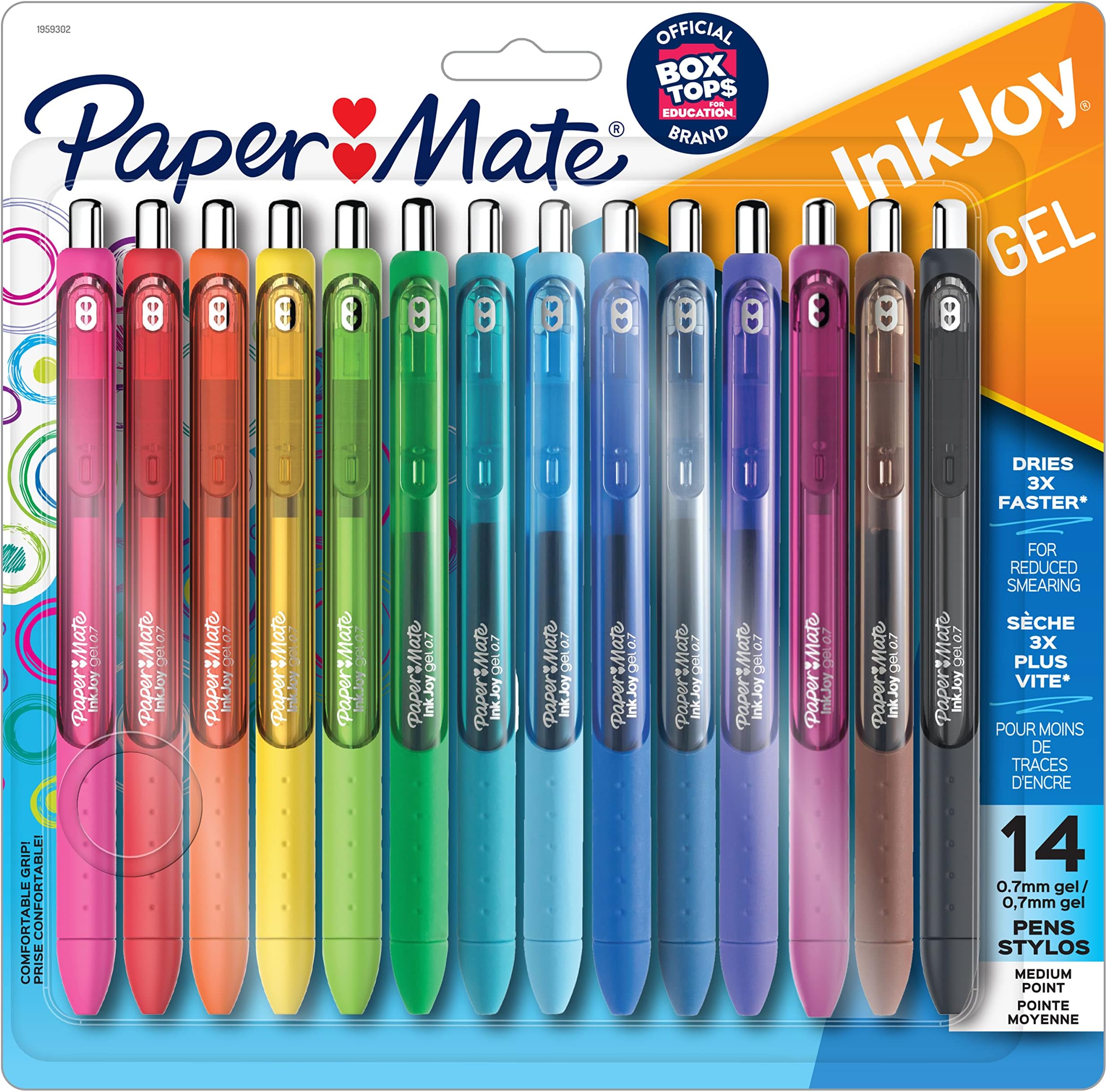 Amazon.com: Paper Mate InkJoy Gel Pens, Medium Point, Assorted, 10 ...