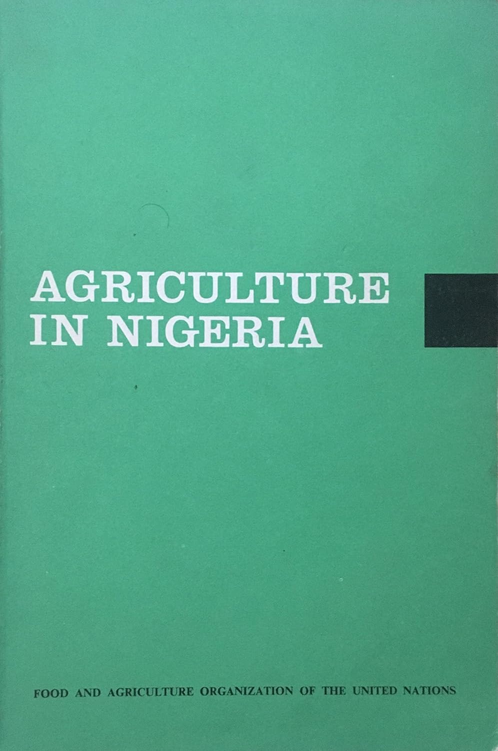 Agriculture in Nigeria: An introduction,: Oyenuga, Victor Adenuga ...