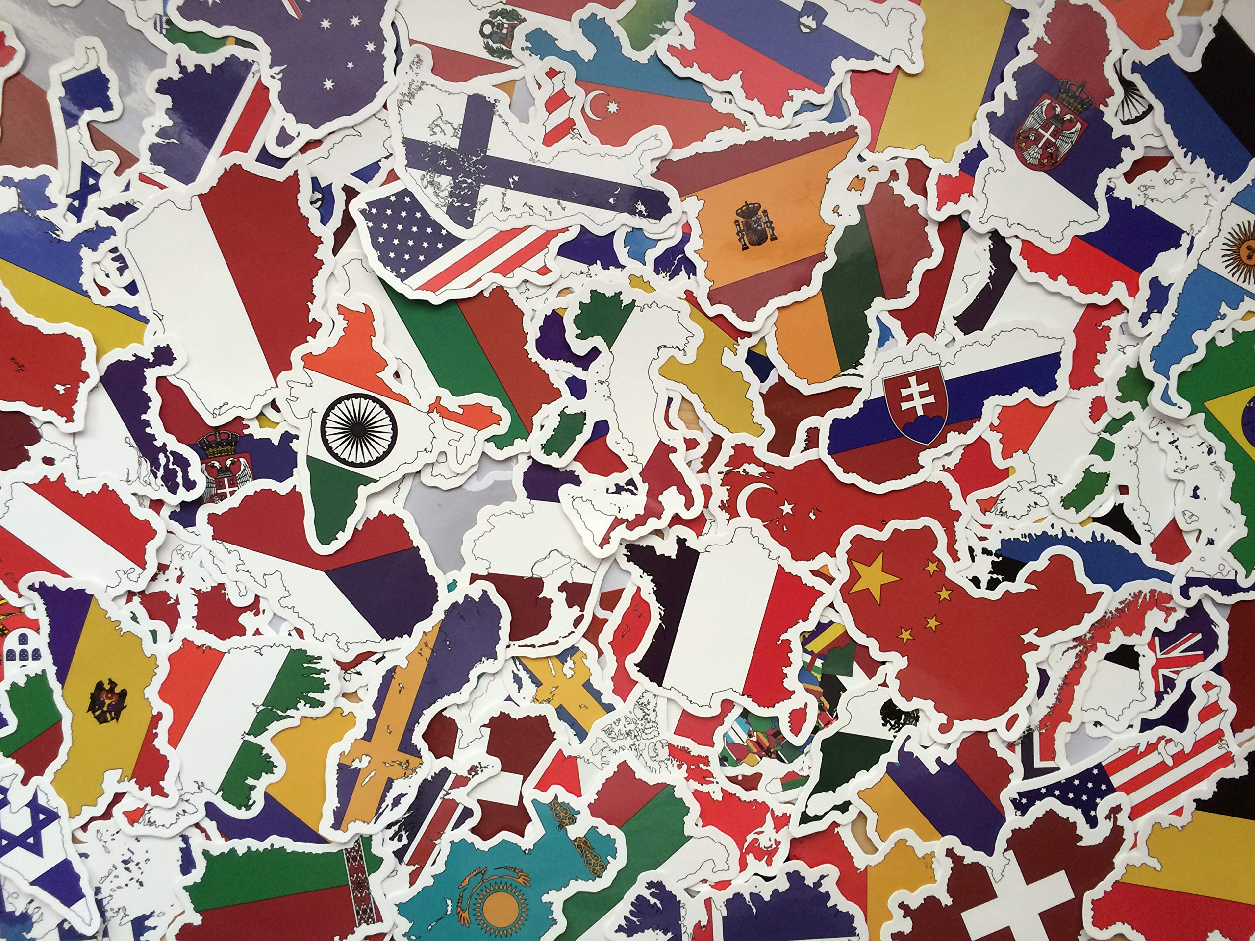 S And B Set Of Stickers Country Shape Flags World | Desertcart Peru