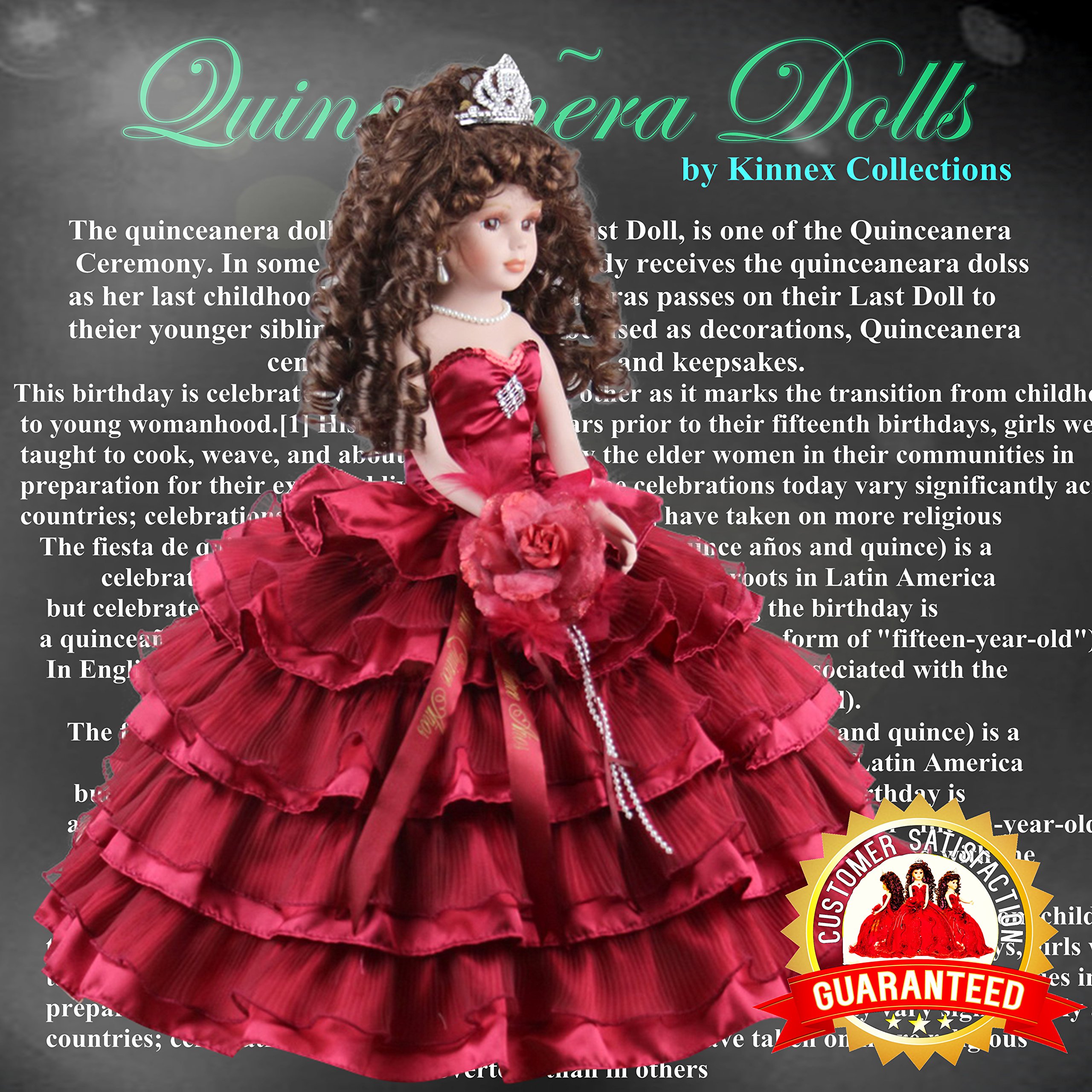 Buy Kinnex Collections by Amanda 18" Porcelain Quince Anos Quinceanera ...