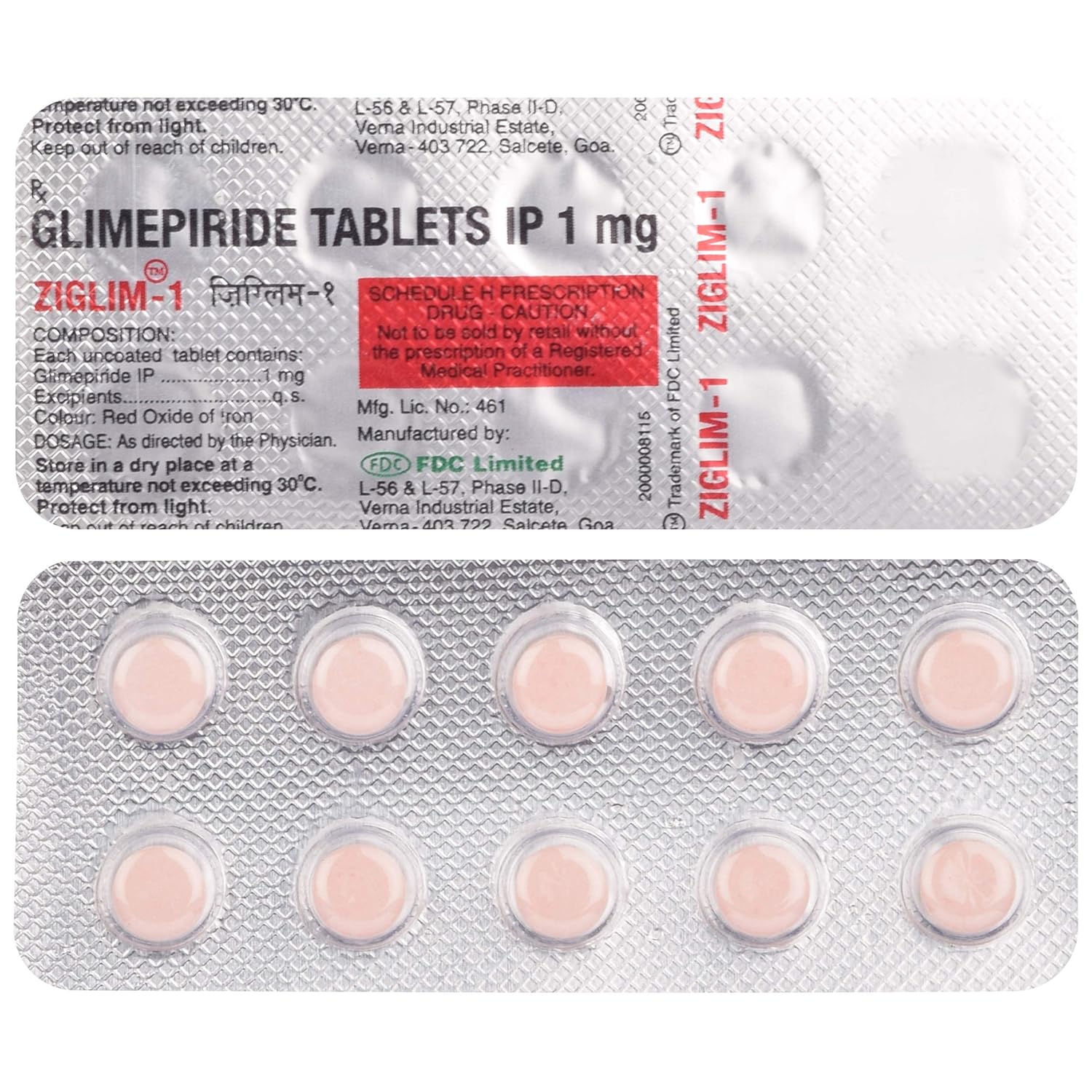 Ziglim-1 - Strip of 10 Tablets : Amazon.in: Health & Personal Care