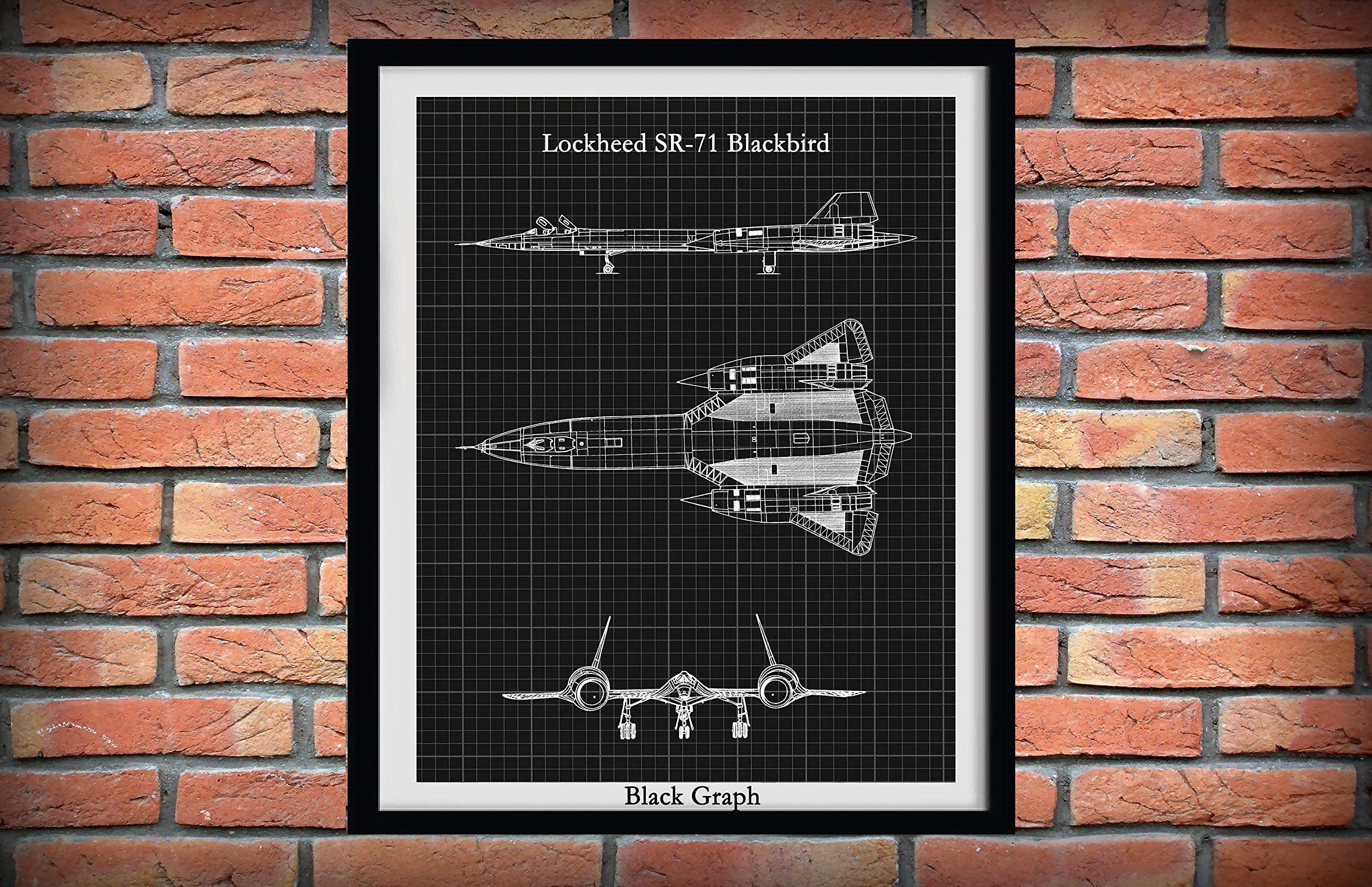 Buy Eyrrme Lockheed Martin SR71 Blackbird Drawing SR71 aircraft ...