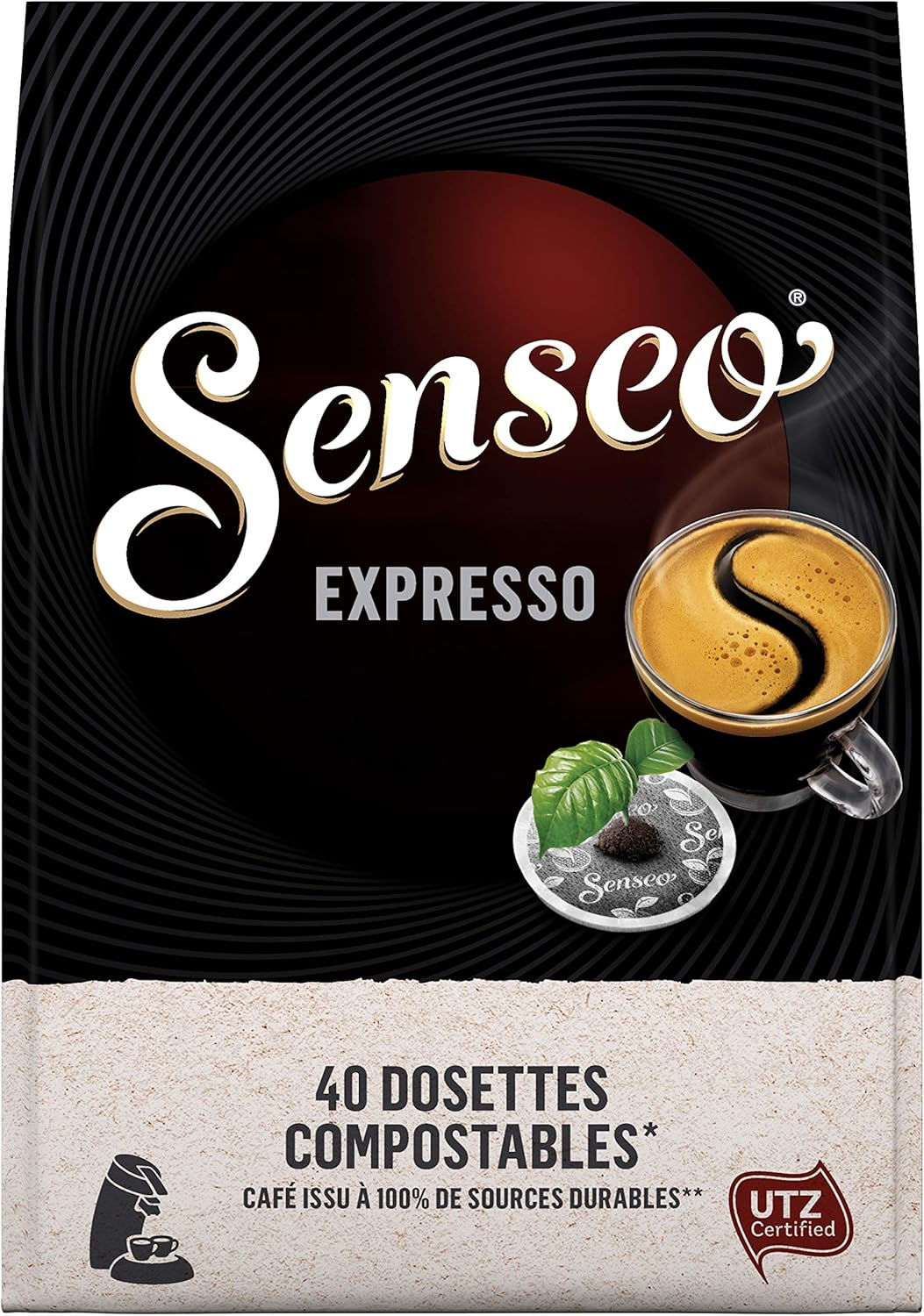 Senseo Café 400 Dosettes Expresso (lot de 10 x 40) : Amazon.fr: Epicerie