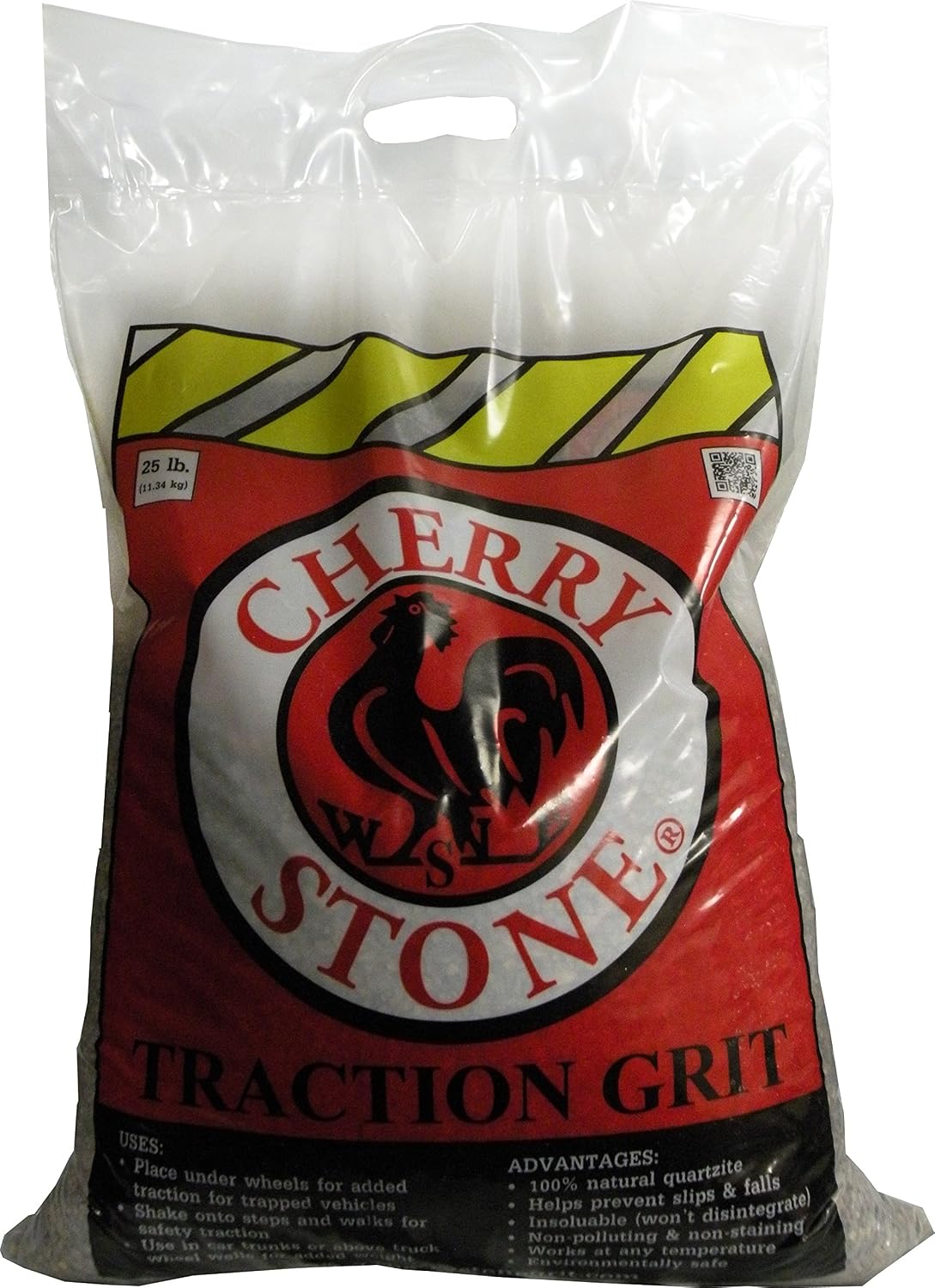 Amazon.com : Cherry Stone Traction Grit (25, Bag) : Patio, Lawn & Garden