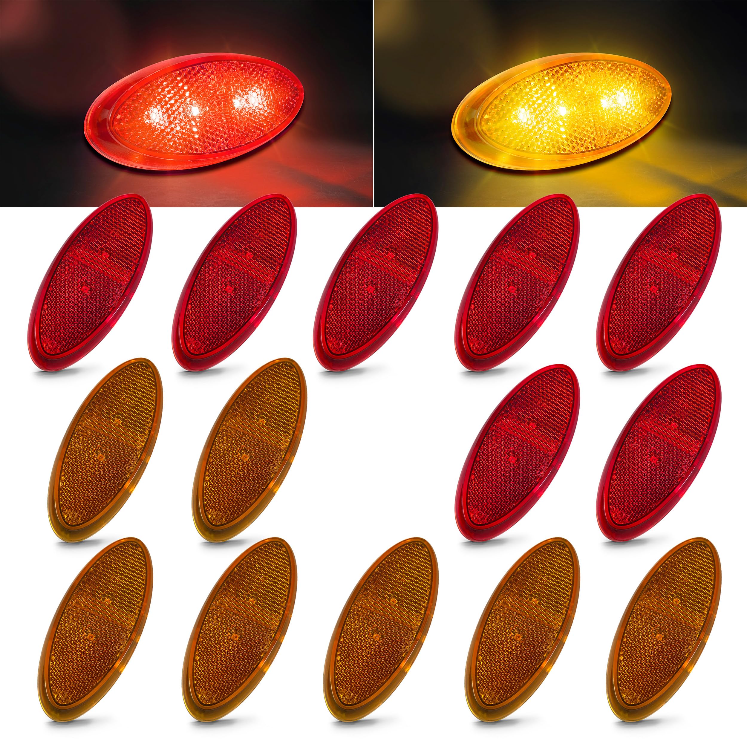 Amazon.com: Command Electronics OEM 12V LED RV & Trailer Oval Clearance ...