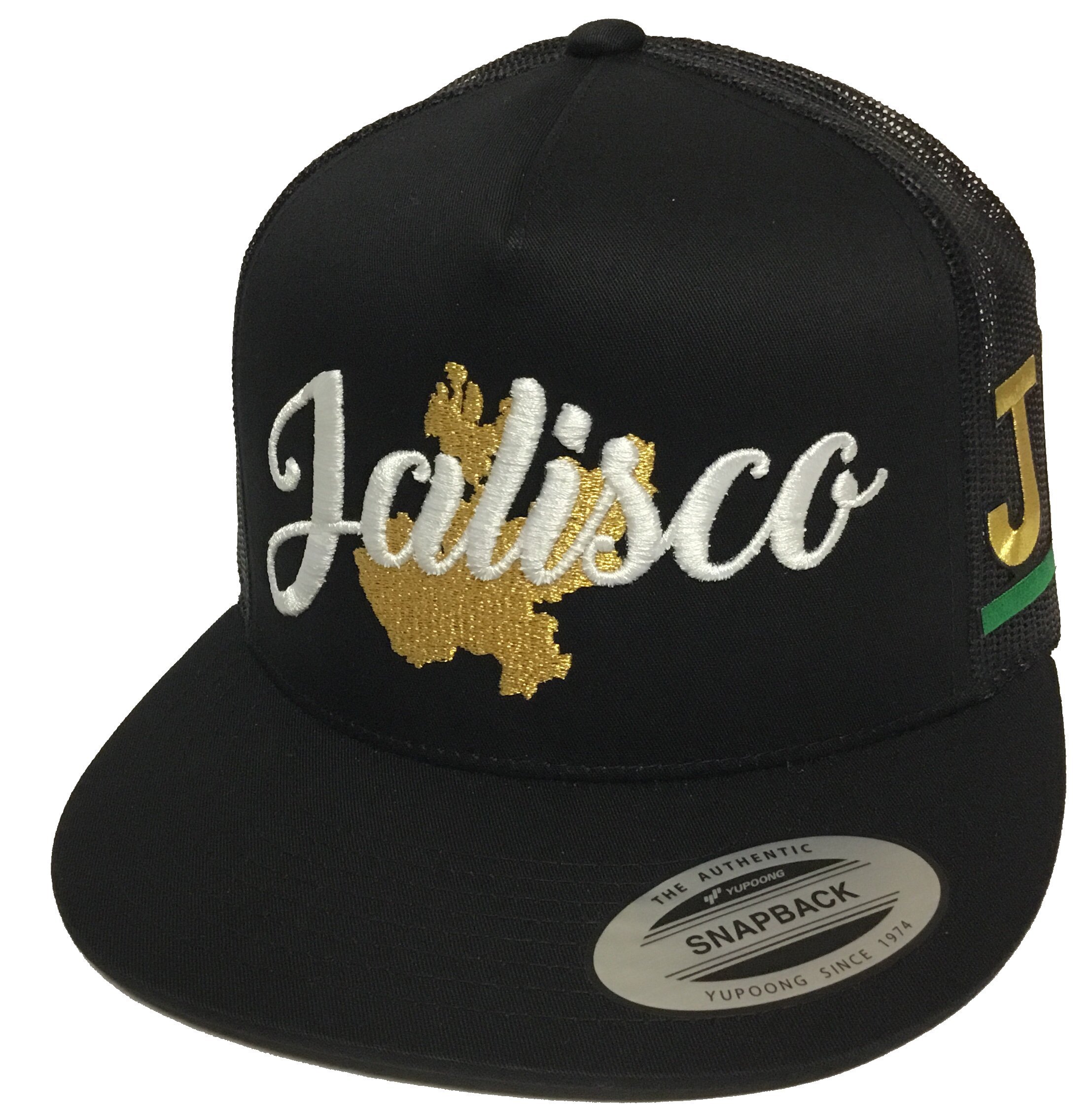 Buy El a de Jalisco {JAL} a Lado Gold 2 Logos hat Black mesh Online at ...