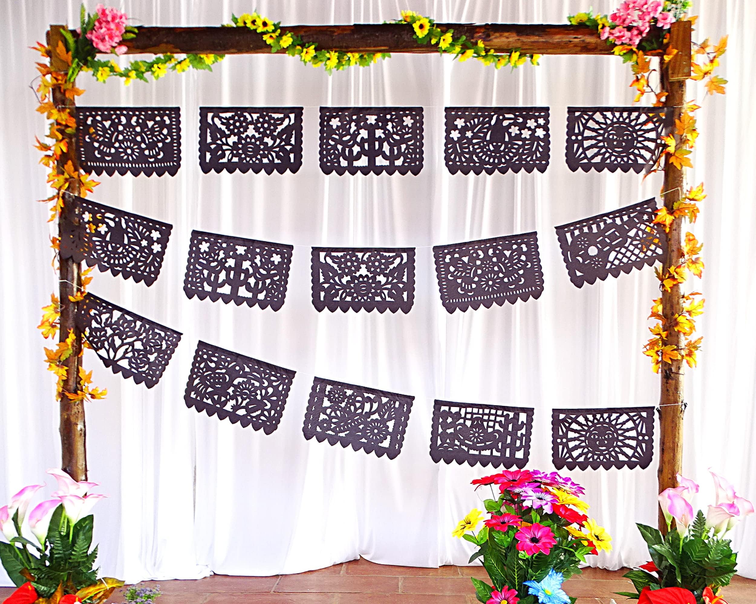 Amazon.com: 5 Pack Cinco de Mayo Party Decorations, Papel Picado Banner ...