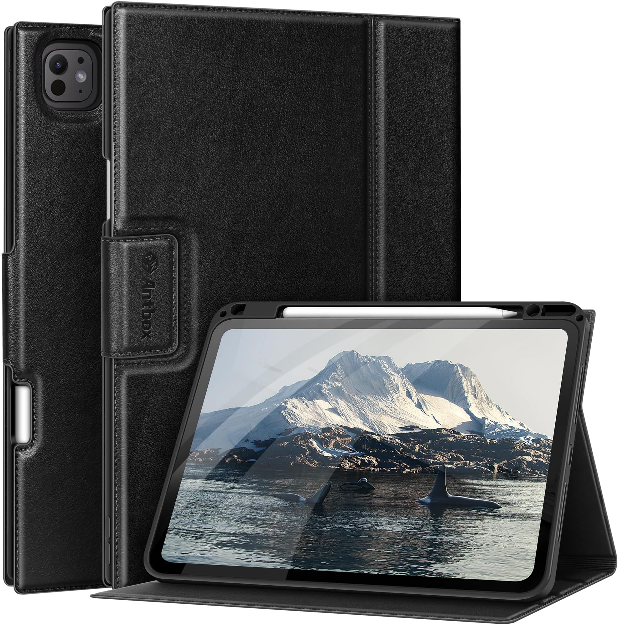 Amazon.com: Antbox for iPad Pro 13 Inch Case M4(2024), Built-in Pencil Holder, Fully Supports ...
