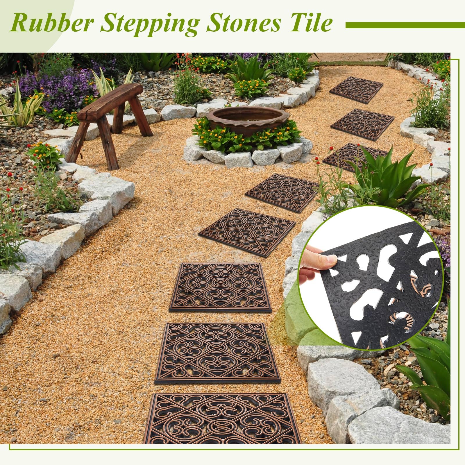 Cross Stepping Stone Path Difference Between Patio Stones And Stepping