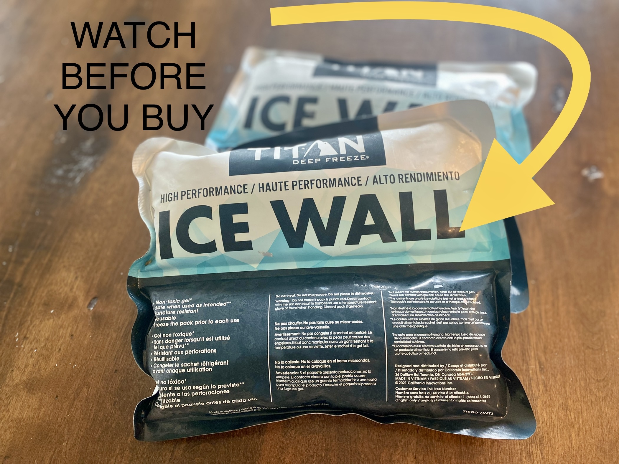 Watch Review of Titan Deep Freeze Ice Pack on Amazon Live