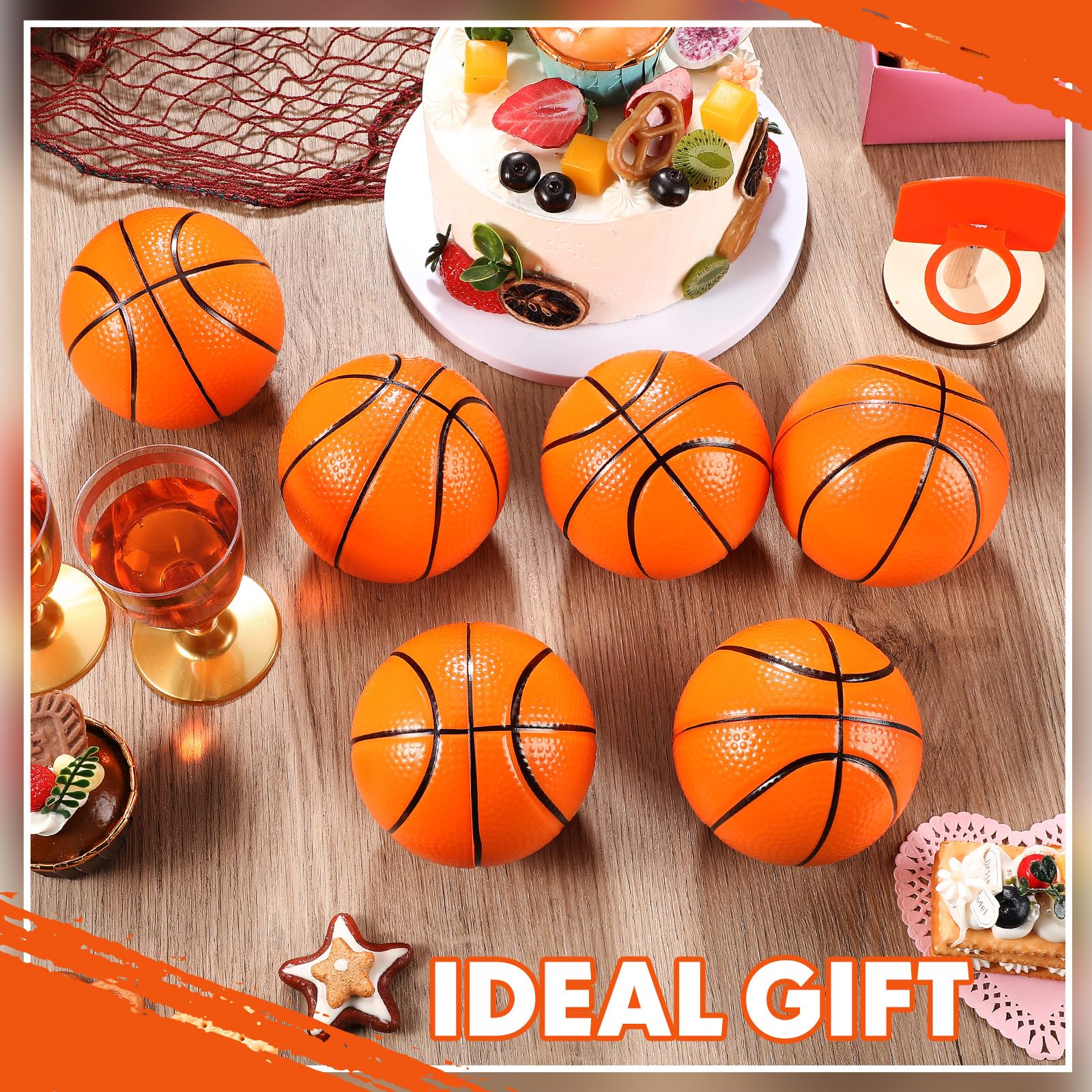 Snapklik.com : MiniInflat 6 Pcs 4 Mini Foam Basketballs For Kids Adults ...