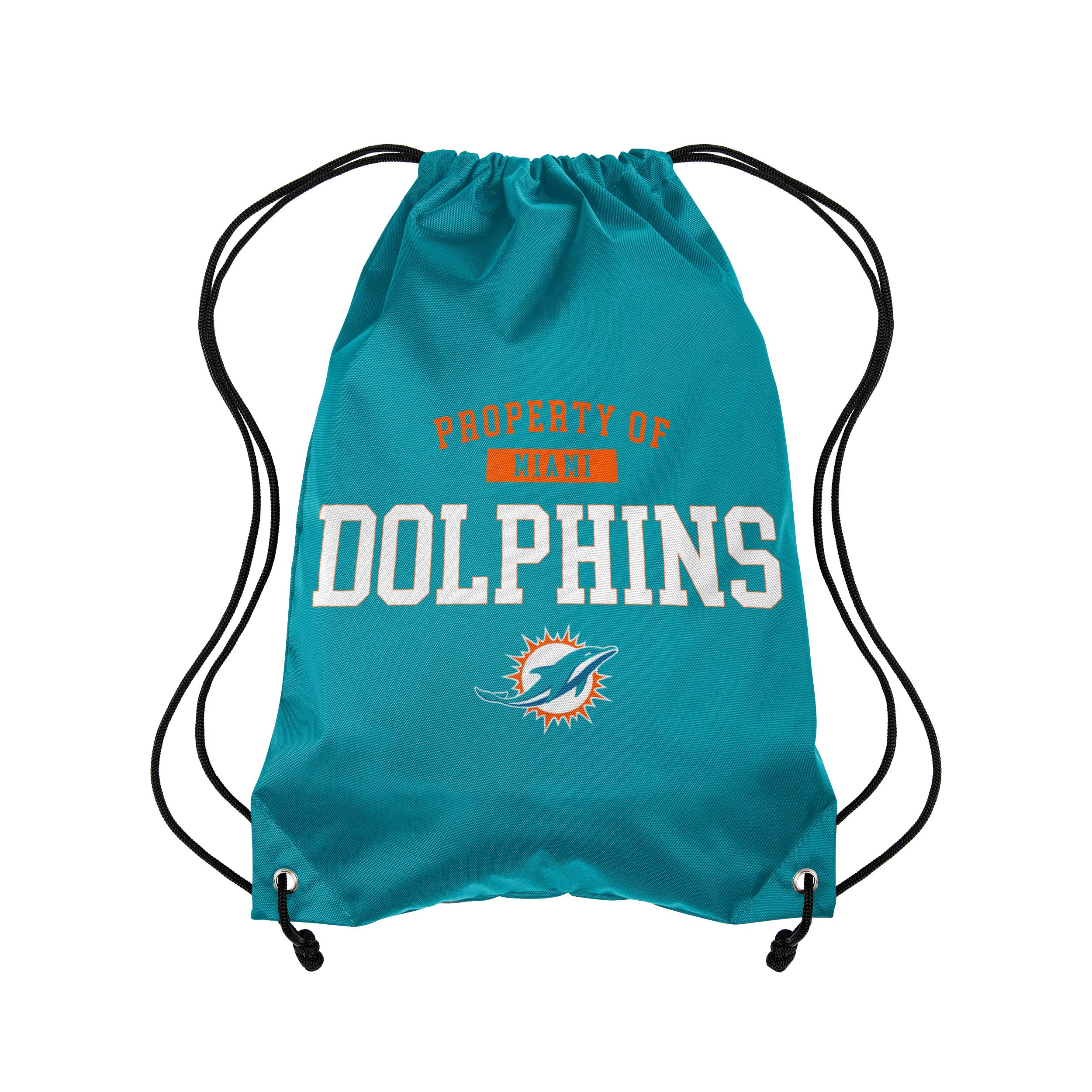 Amazon.com : FOCO Miami Dolphins NFL Property Of Drawstring Backpack : Sports & Outdoors
