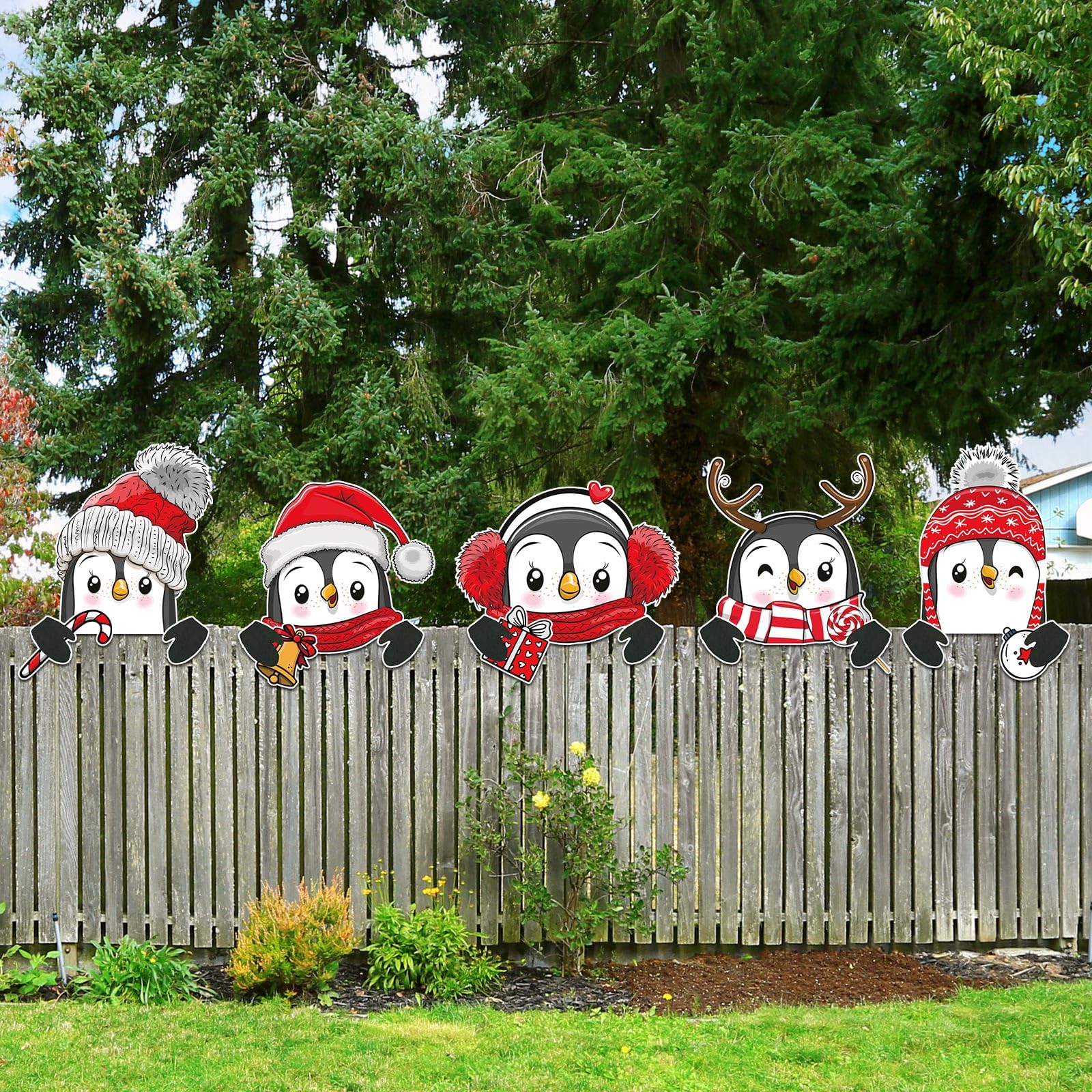Outdoor Christmas Yard Decoration Fence