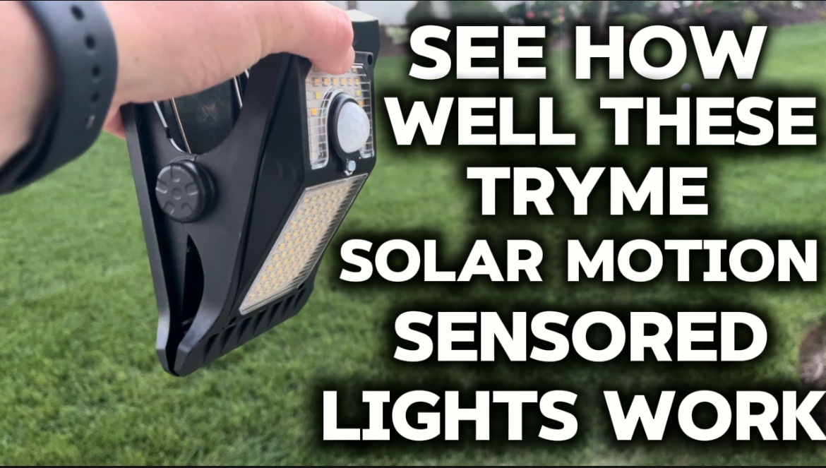 Watch My thoughts on these Tryme Motion Sensored Solar Lights on Amazon ...