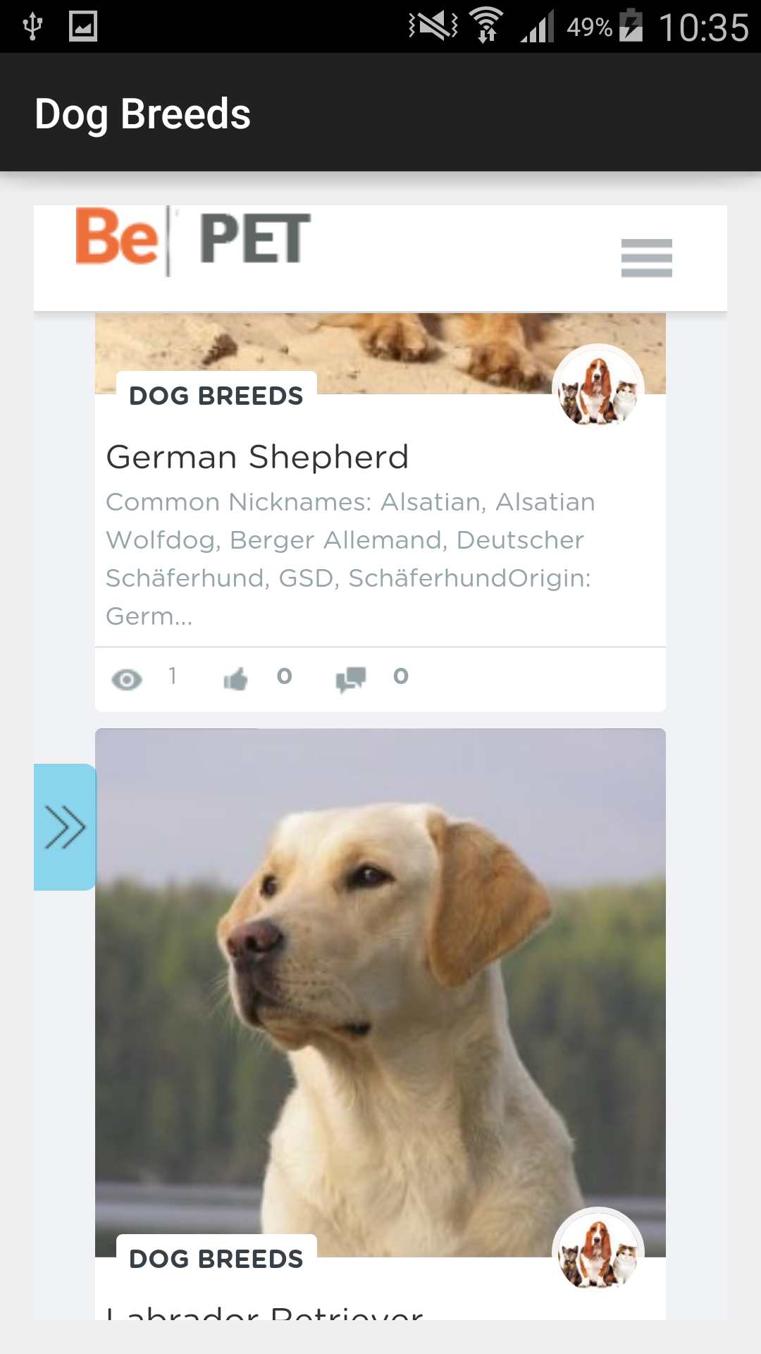 Dog Breeds - App on Amazon Appstore
