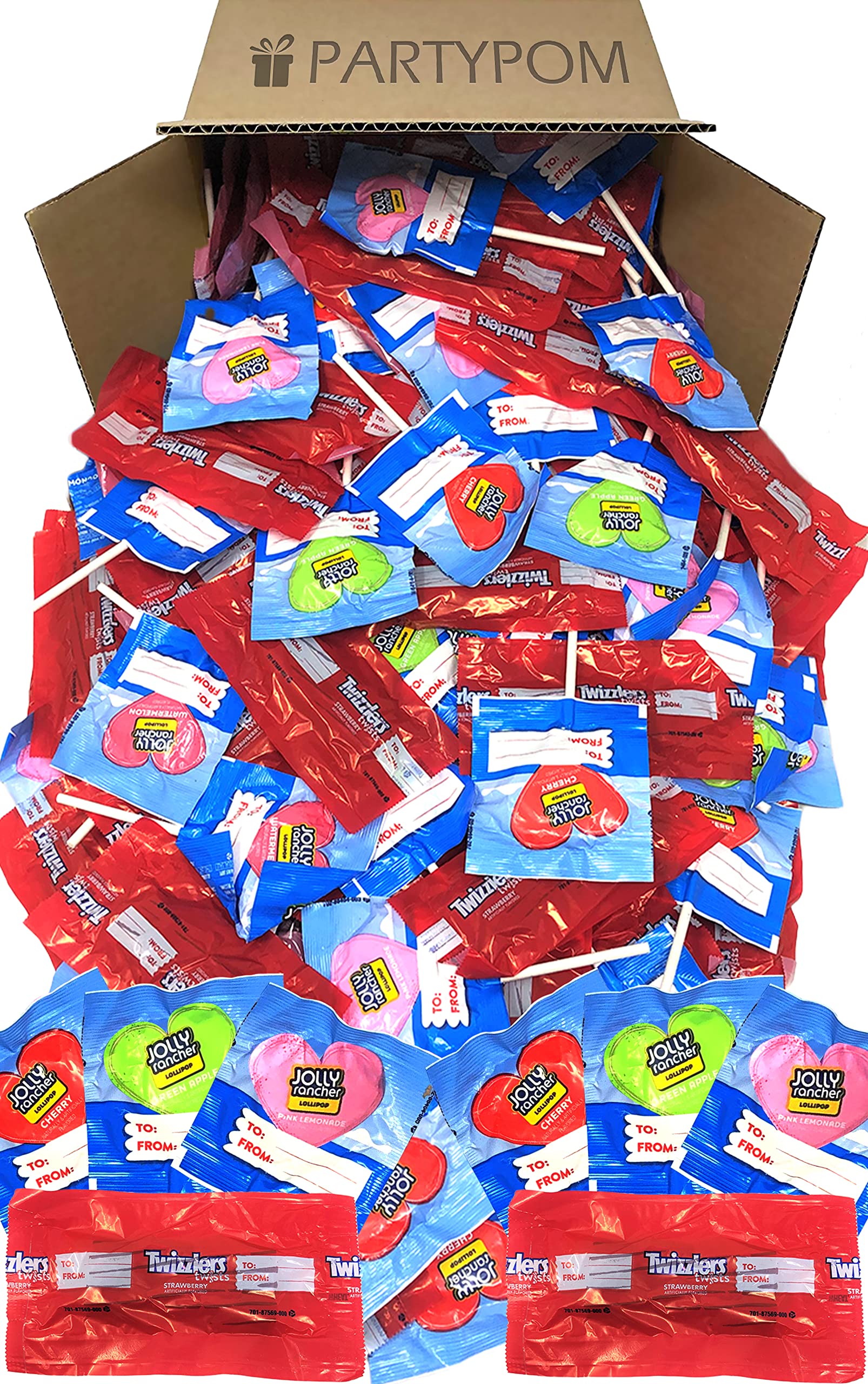 Jolly Rancher Valentine Lollipops