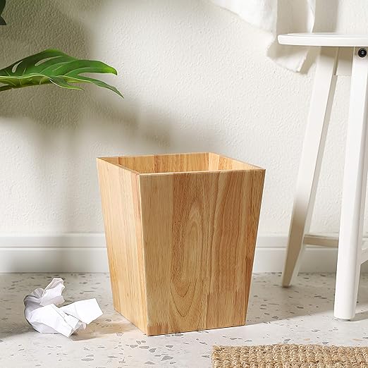 Amazon.com: KMwares Decorative Square Wastebasket/Trash Can/Garbage Can ...