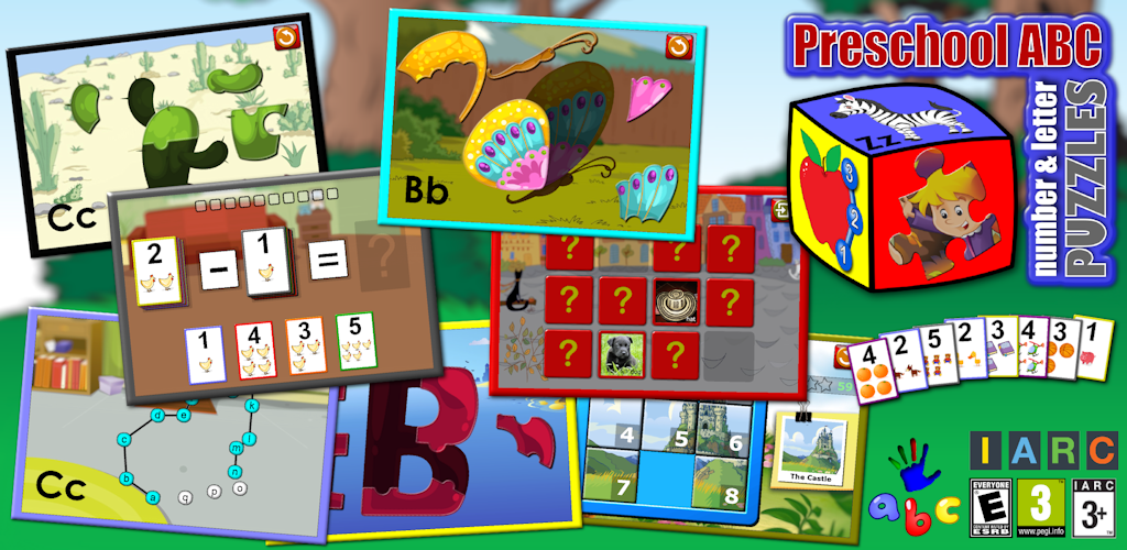 Preschool ABC Number and Letter Puzzle Games - teaches young kids the ...