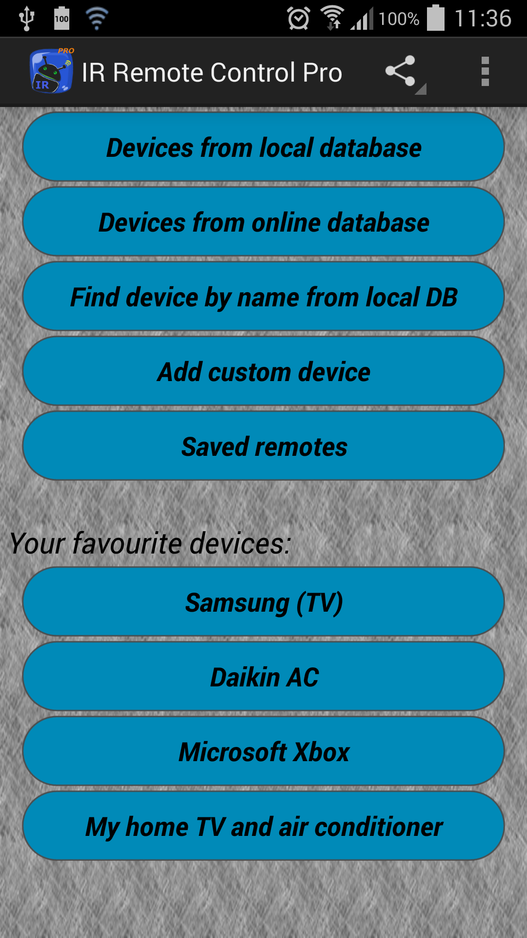 IR Remote Control Pro - App on Amazon Appstore