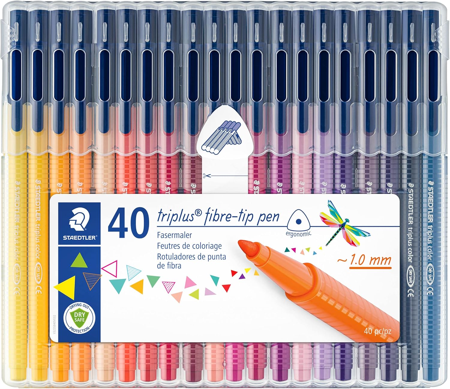 Amazon.com: STAEDTLER triplus colour, ergonomic triangular shape, child ...