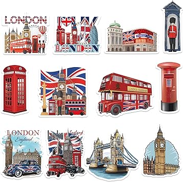 London Icons Fridge Magnets Souvenir - British Construction Design Set ...