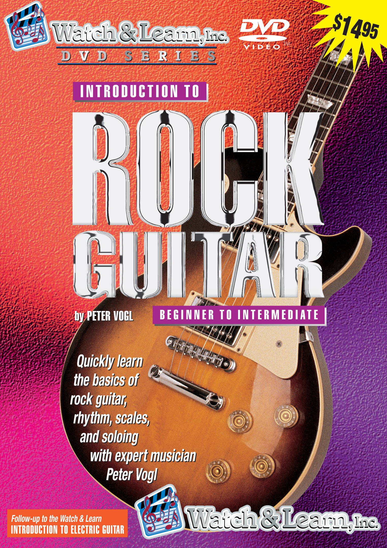 Amazon.com: Introduction to Rock Guitar (DVD) : Peter Vogl, Bert Casey ...