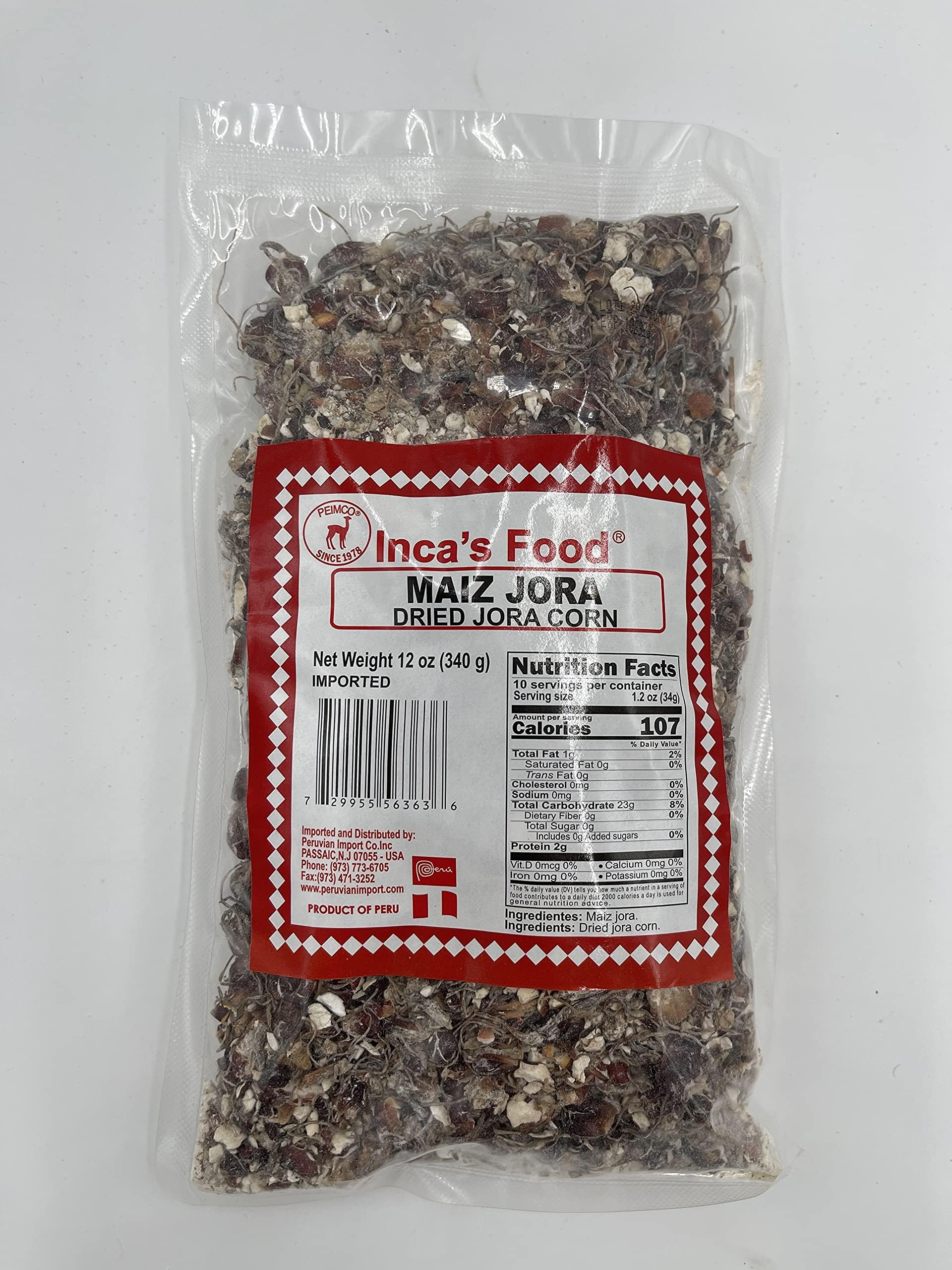 Amazon.com : Dried Corn Jora 12 oz (340 g) - Inca's Food MAIZ JORA ...