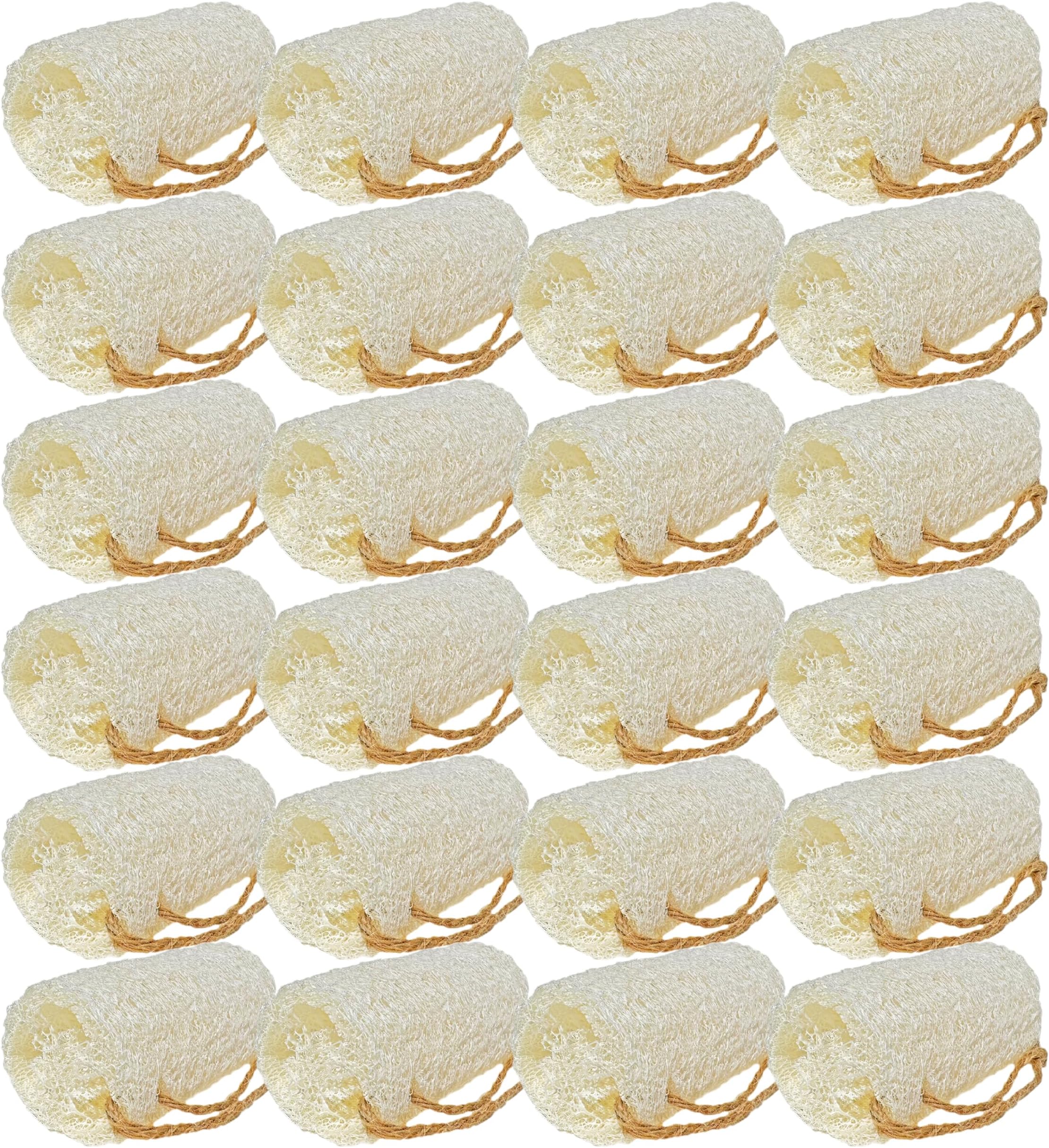 Amazon.com: 4" Natural Loofah Exfoliating Body and Face Sponge for Skin ...