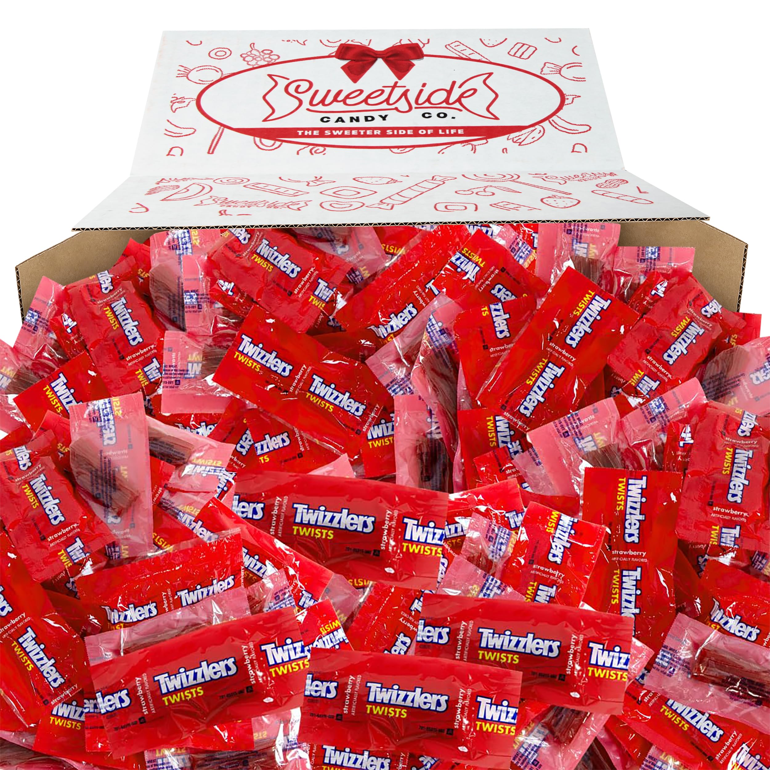 Amazon.com : Twists Strawberry Flavored Individually Wrapped Bulk Candy ...