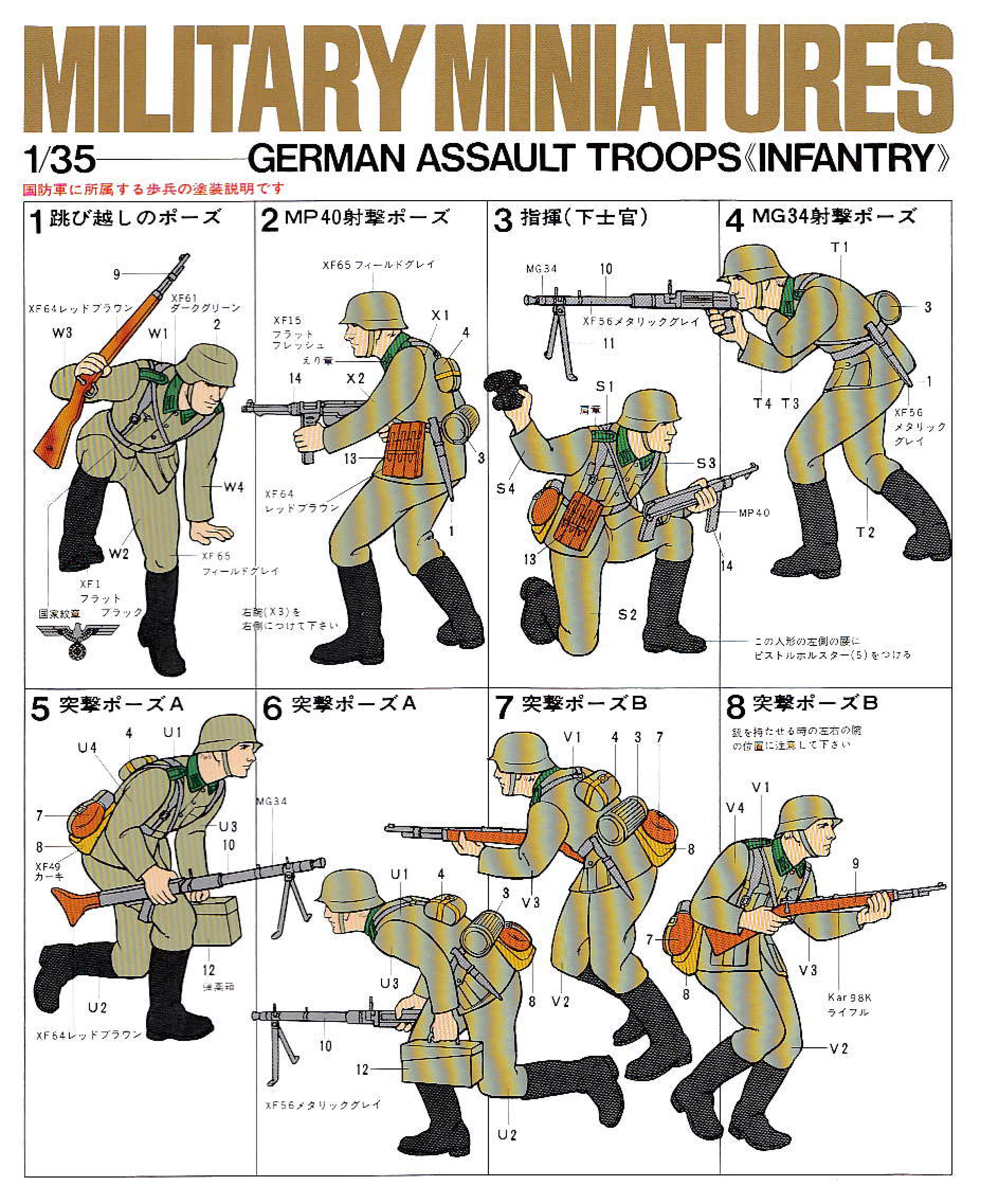 Tamiya Models German Infantry Assault Troops Model KitB000WFUWW4 ...