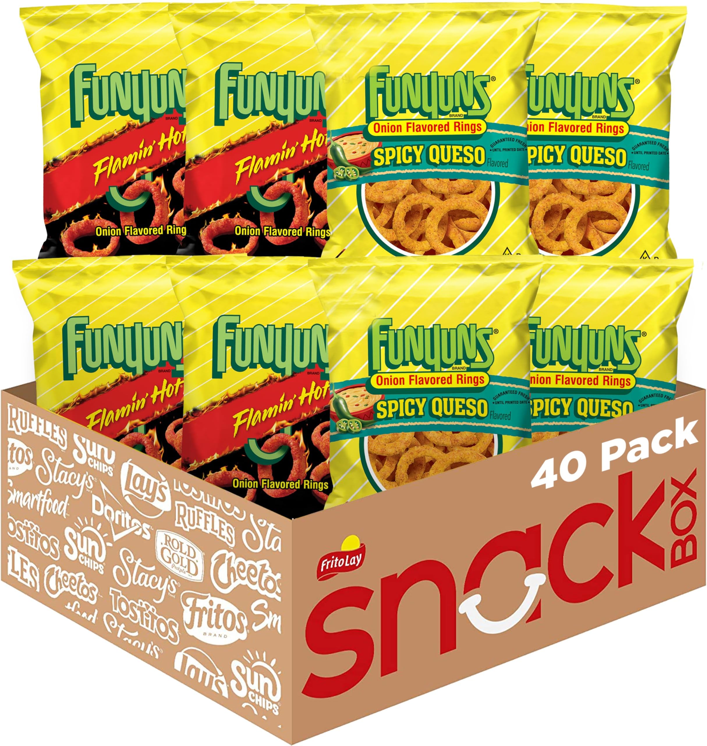 Amazon.com : Funyuns Onion Flavored Rings, Variety Pack, 0.75 Ounce ...