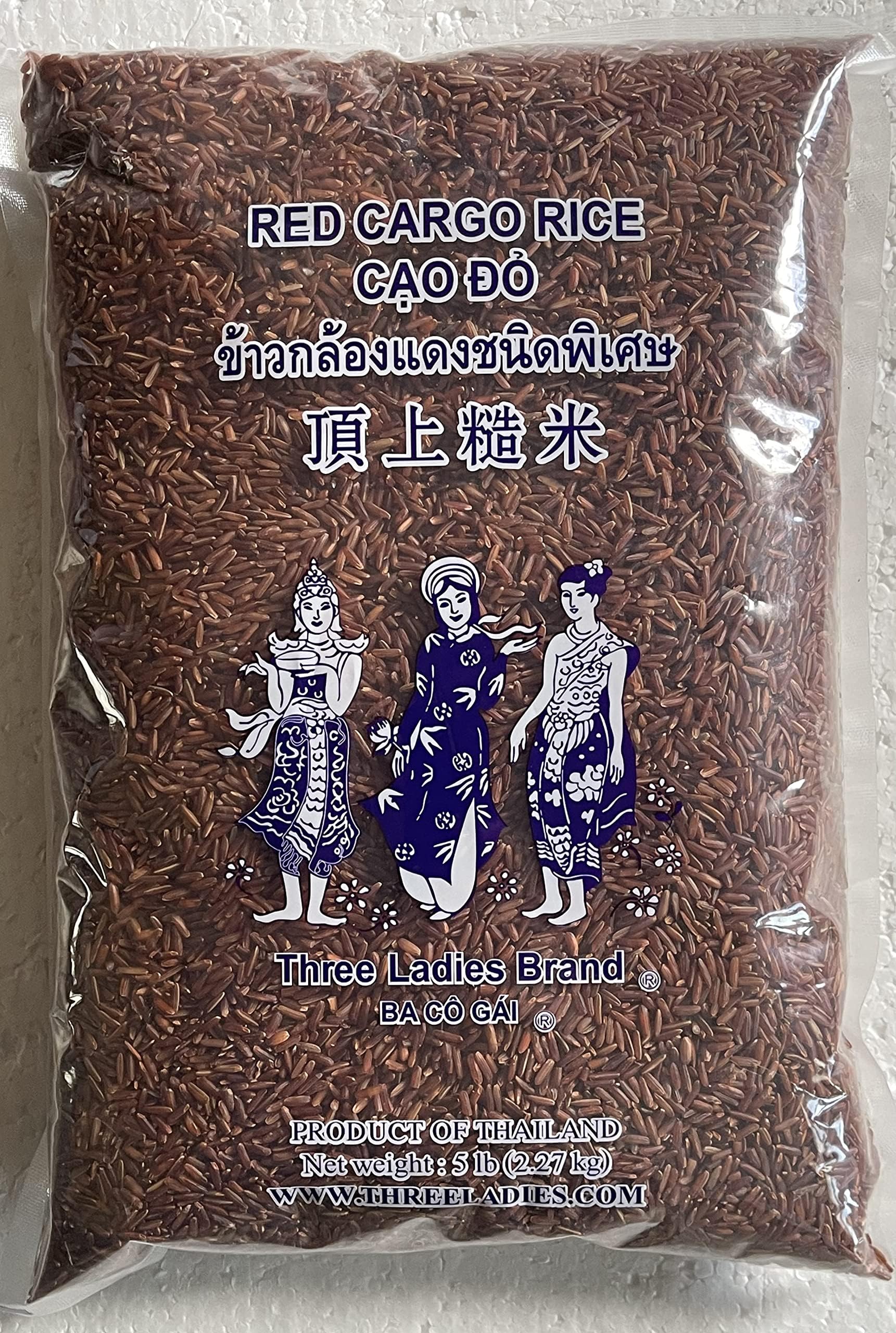 Amazon.com : THREE ELEPHANTS Jasmine Rice, Thai, 5 Pound : Grocery ...
