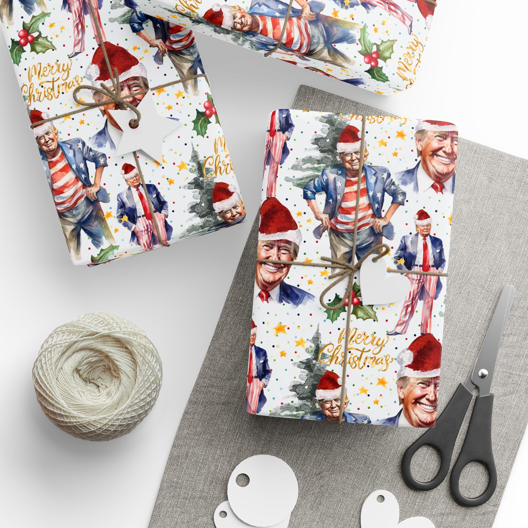Amazon.com: President Donald Wrapping Paper, President Gift Wrap for ...