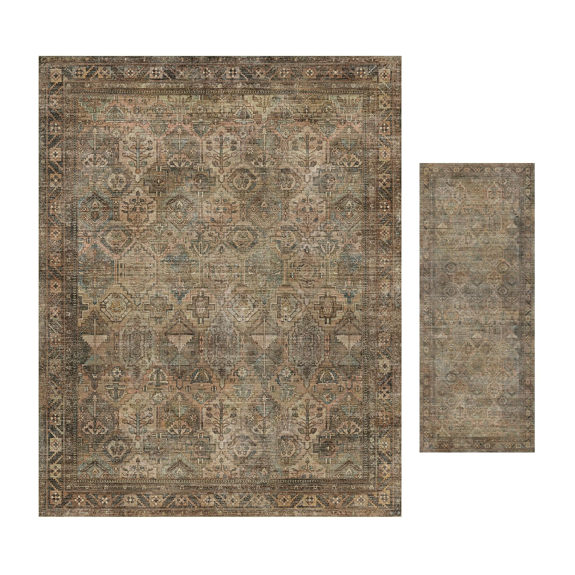 Amazon.com: Bavni Washable Rug, Ultra-Thin Decorative Rugs for Hallways ...