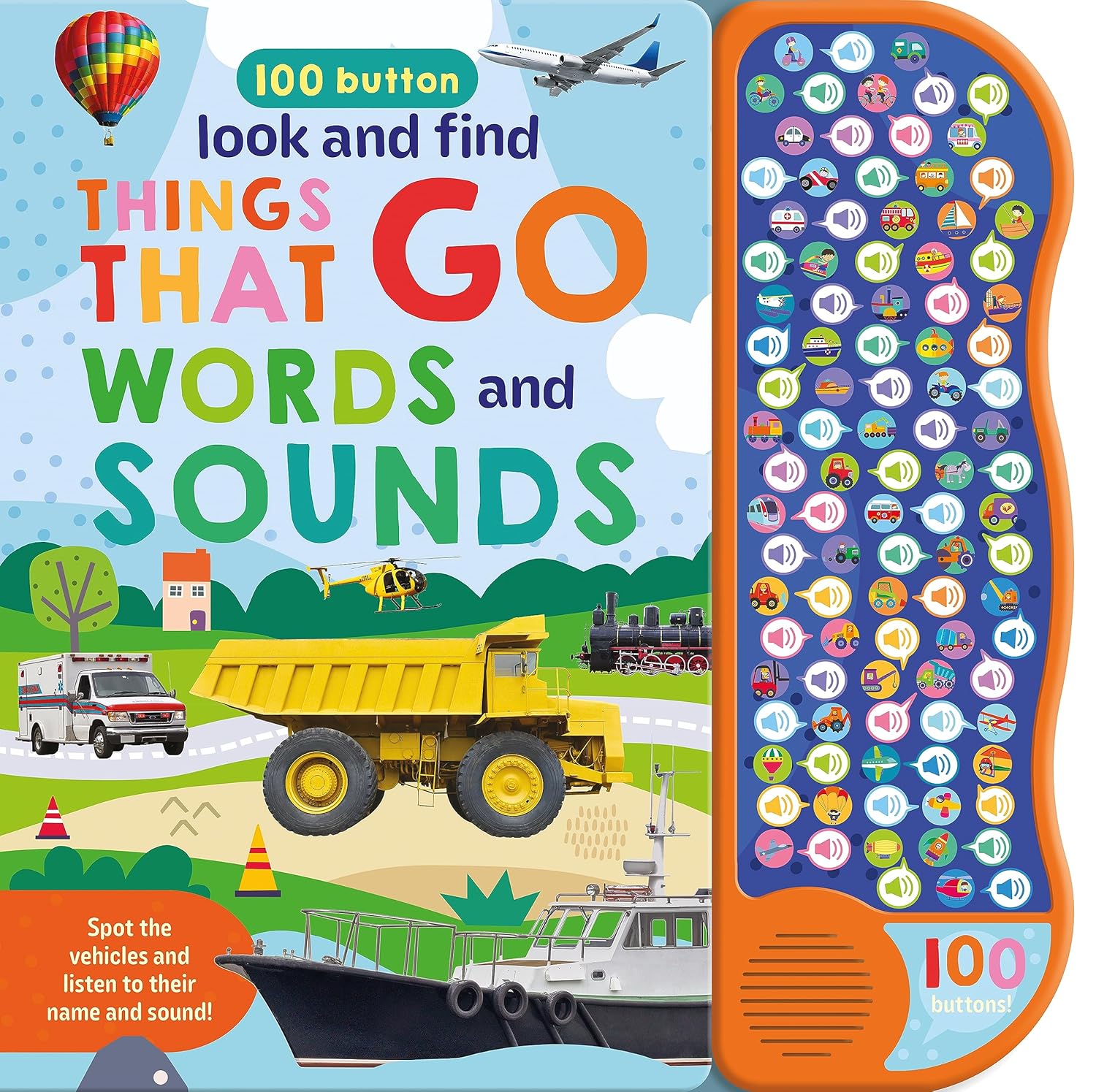 100 Button Photo Sound Book - Things That Go - A Listen and Learn Sound ...